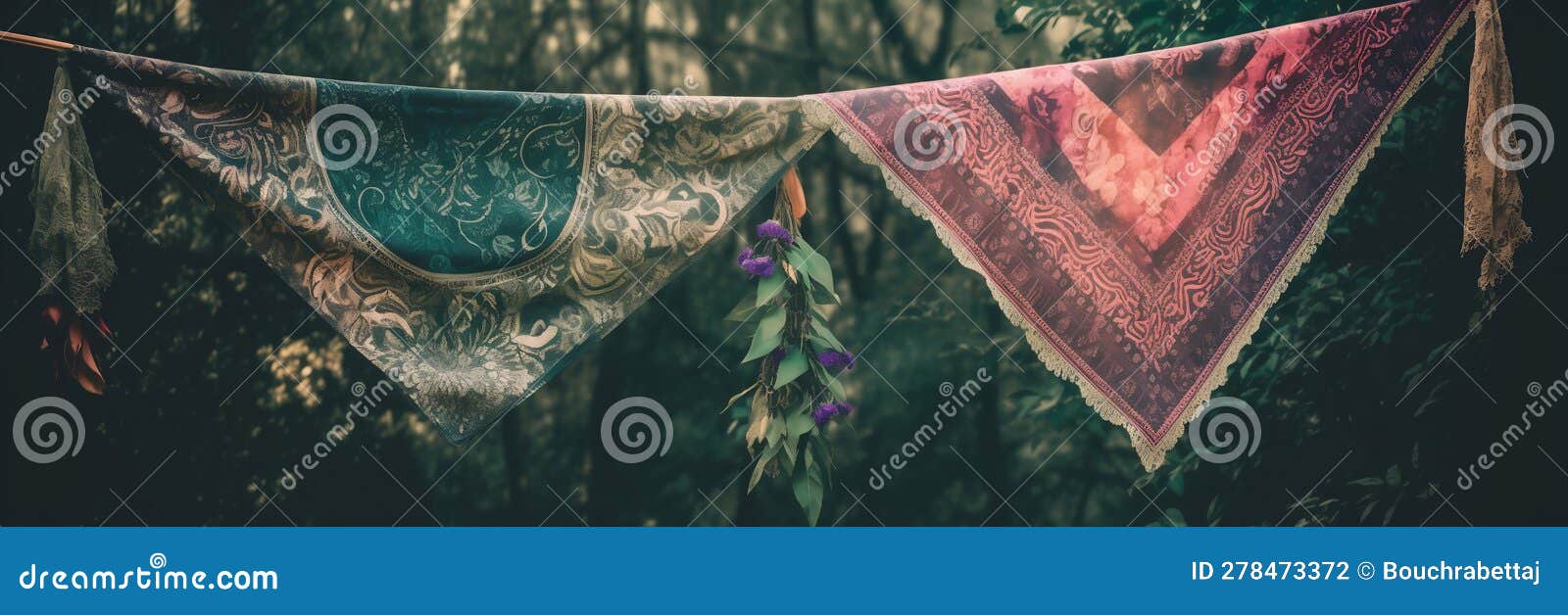 Mystical Banner With A Lunar Eclipse On A Black Background. Sun With ...