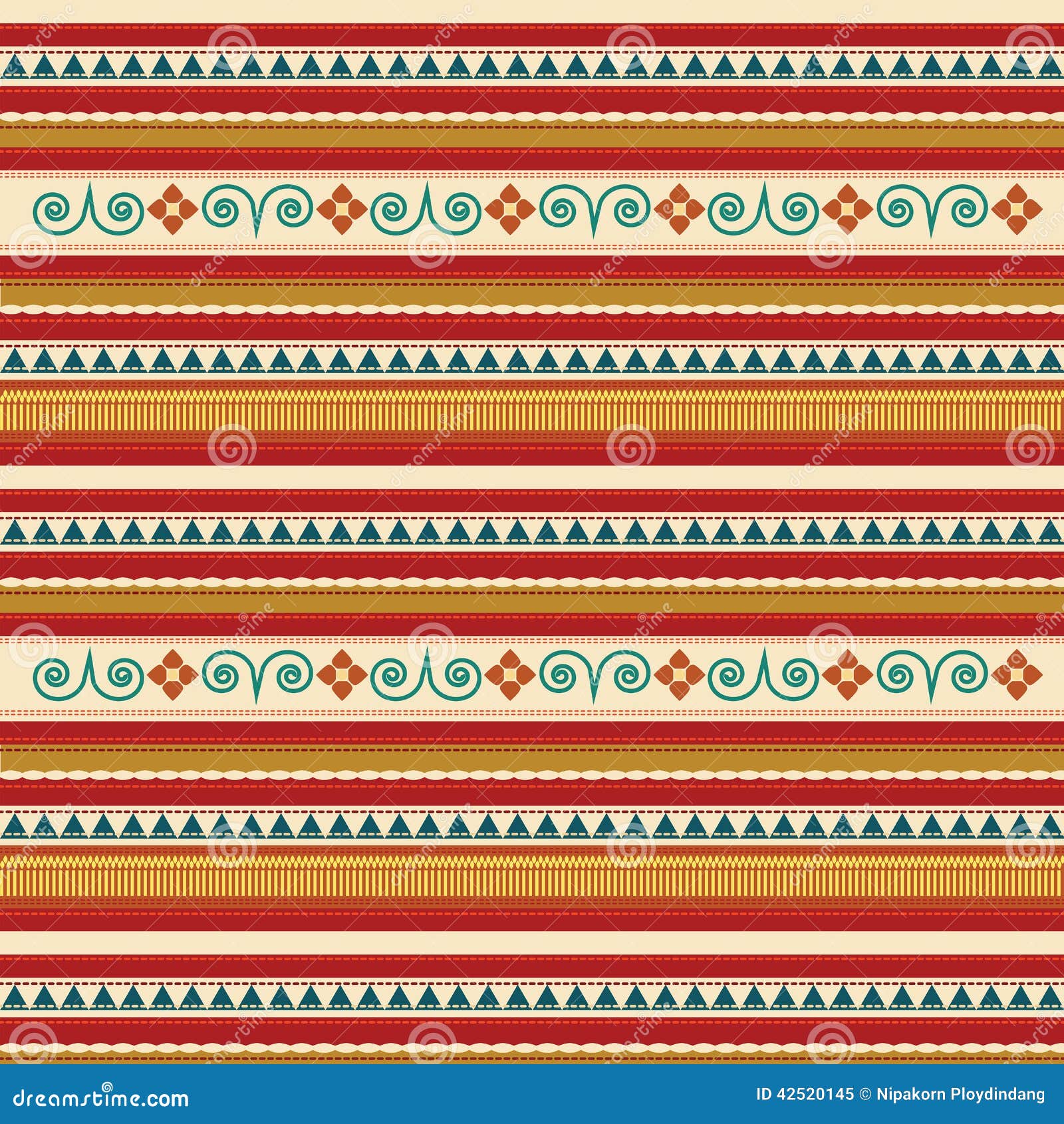 Bohemian pattern stock vector. Illustration of tracery - 42520145