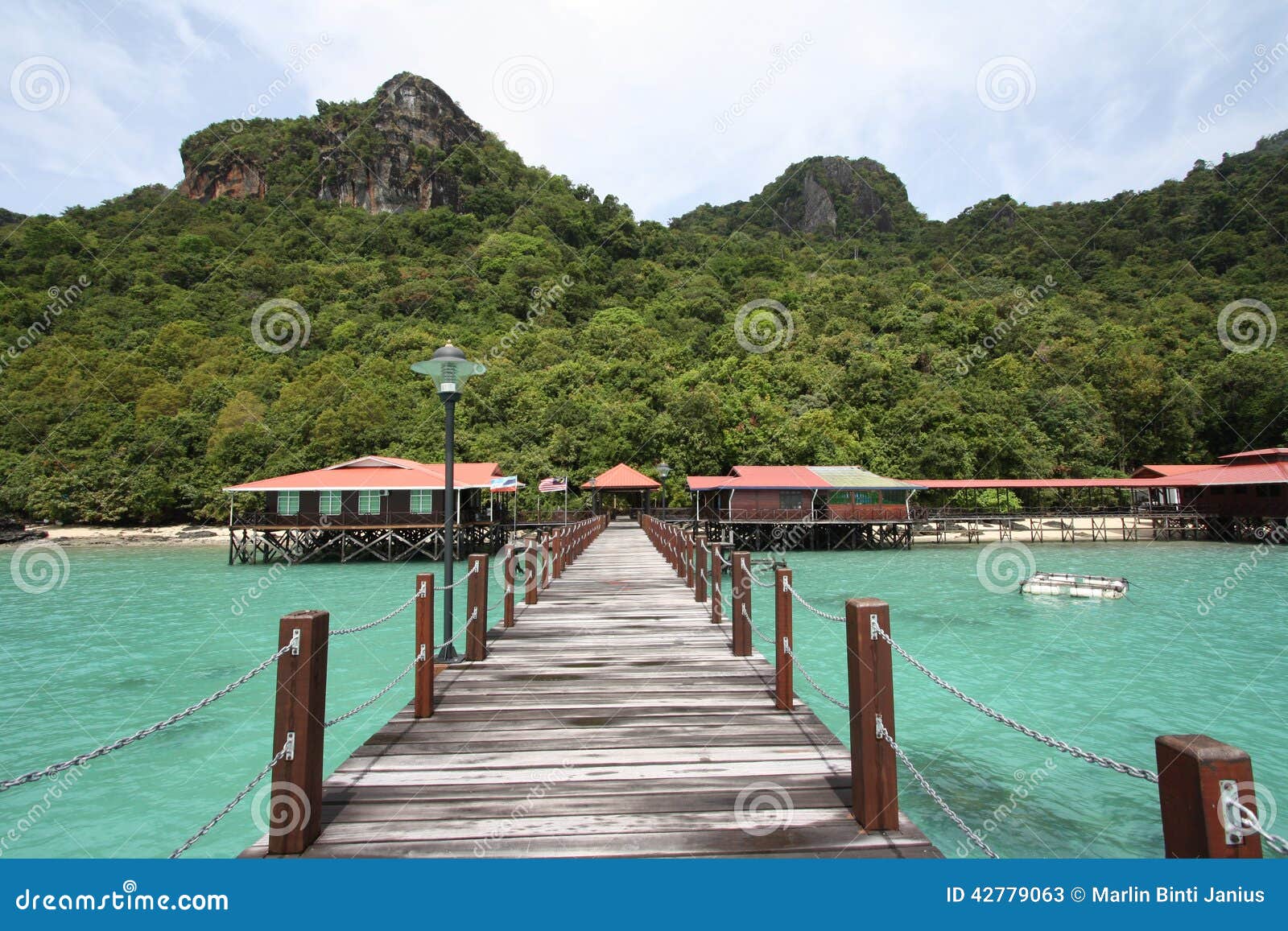 Bohey Dulang Jetty Semporna Sabah Stock Image - Image of malaysia ...