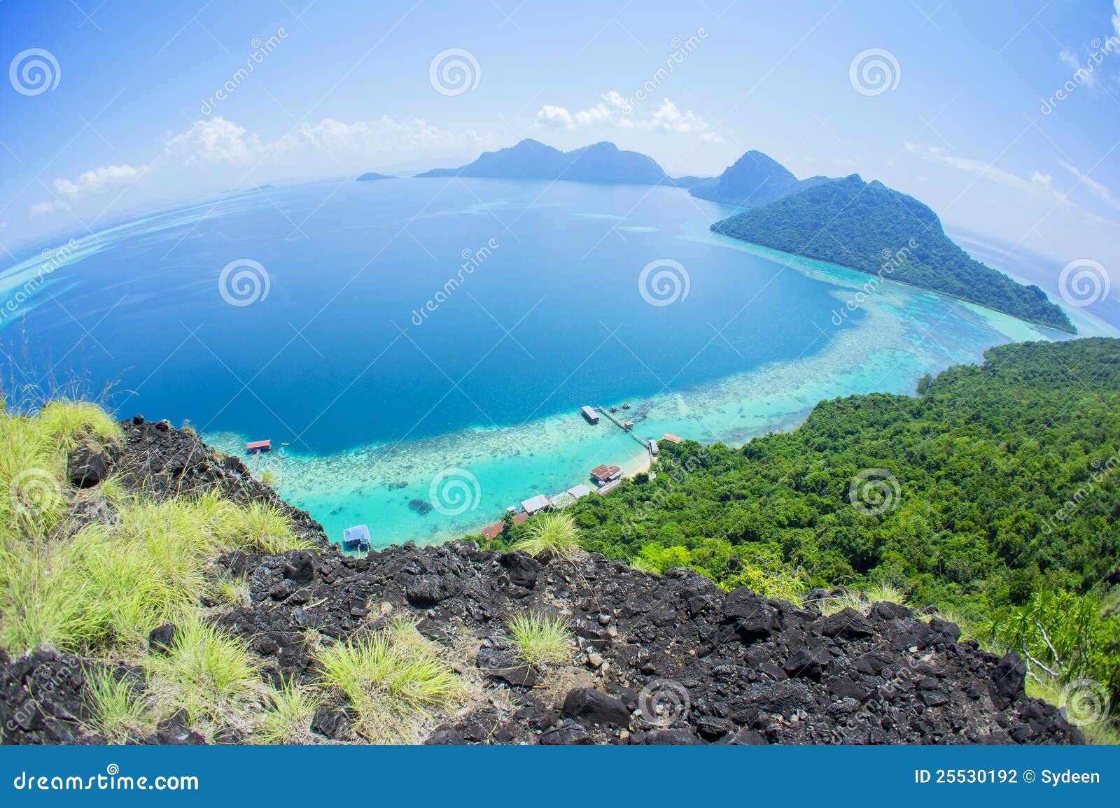 Bohey dulang landscape stock photo. Image of green, color - 25530192