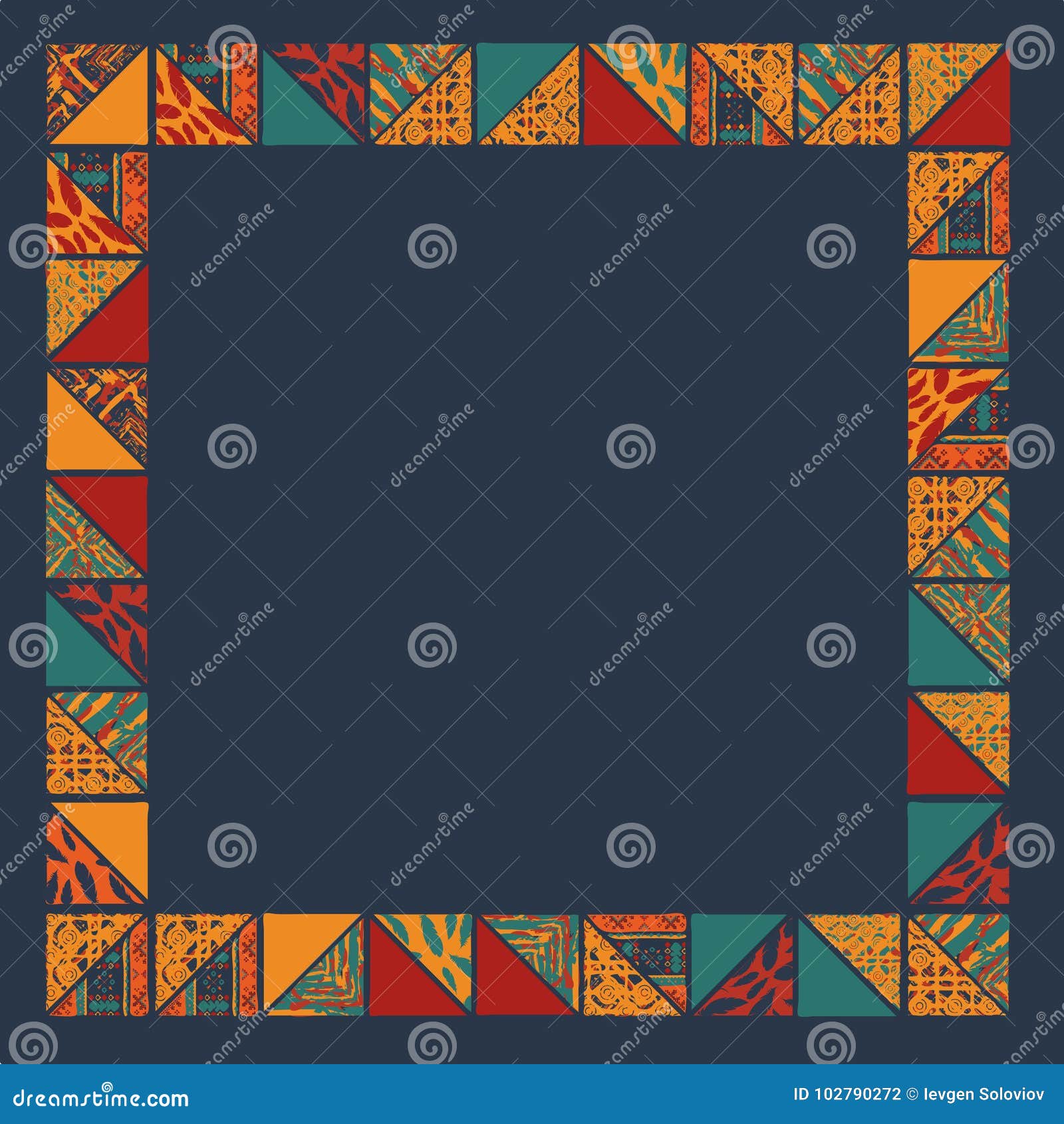 African Boho Design Pattern Vector Illustration | CartoonDealer.com ...