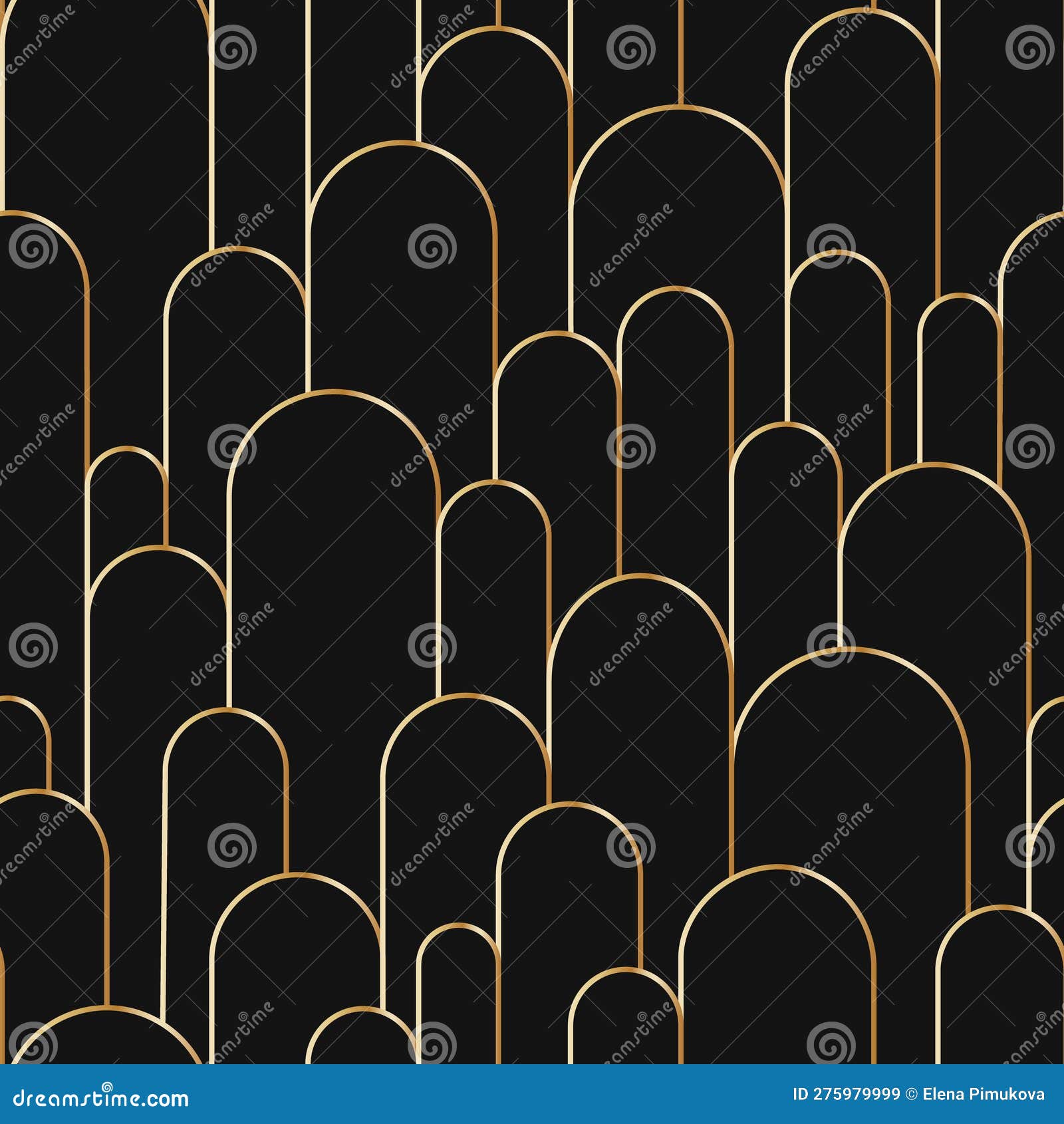 Art Deco Circular Spots Seamless Texture Stock Photography ...