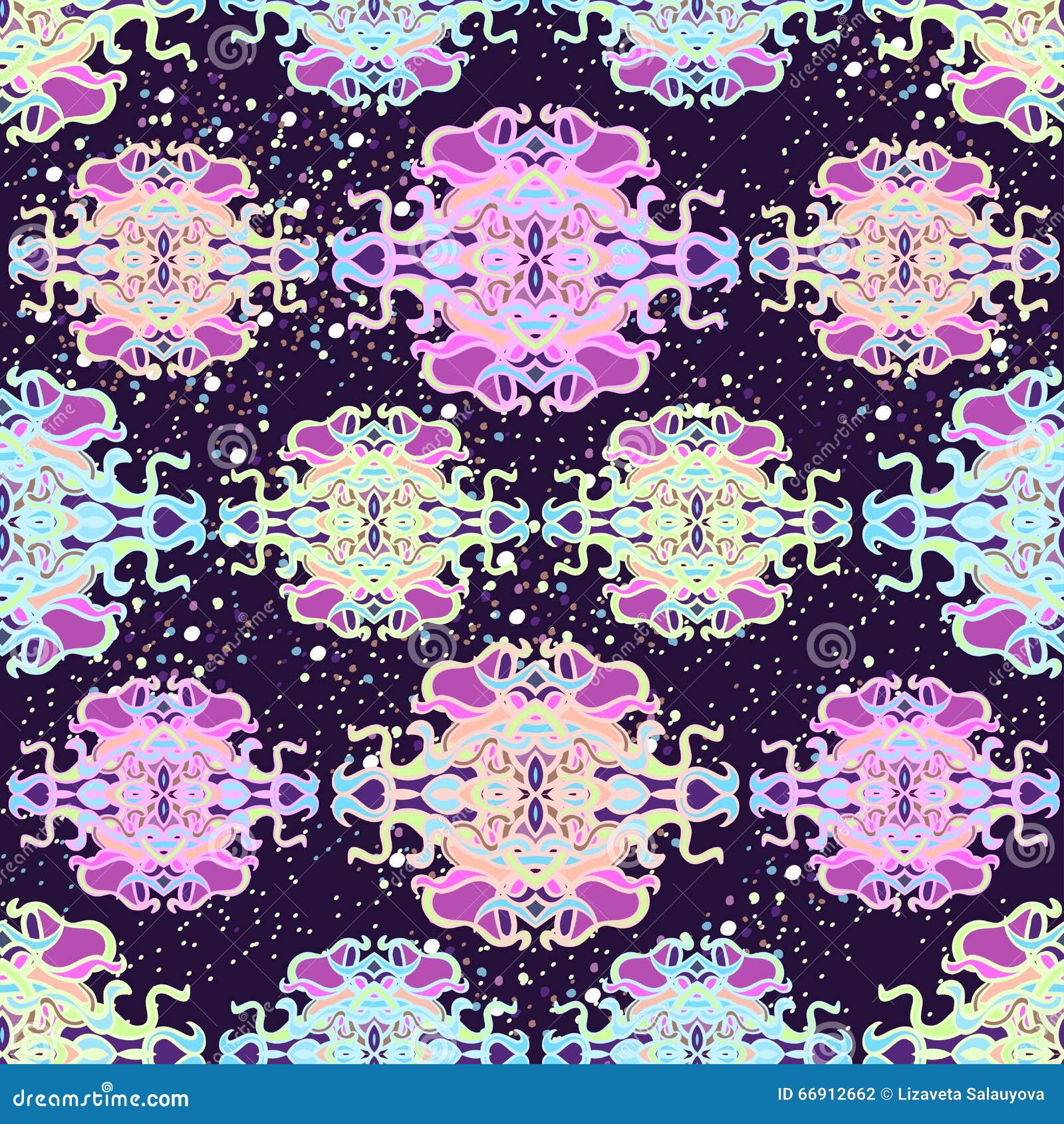 Boho background. stock vector. Image of boho, bohemian - 66912662