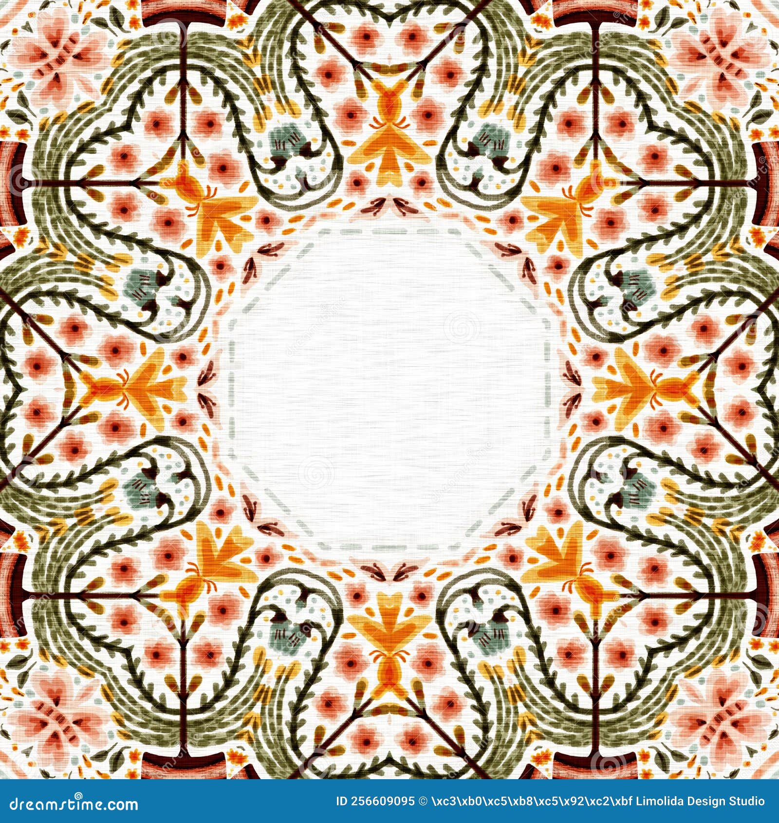 Boho Botanical Cottage Core Seamless Pattern. Trendy Decorative ...