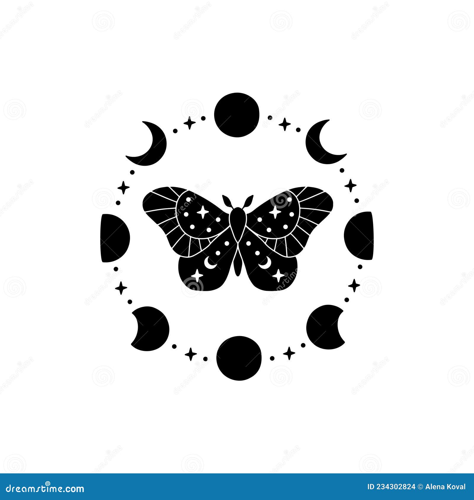 Celestial Butterfly Soaring Through Cosmic Night Sky With Starry Wings ...