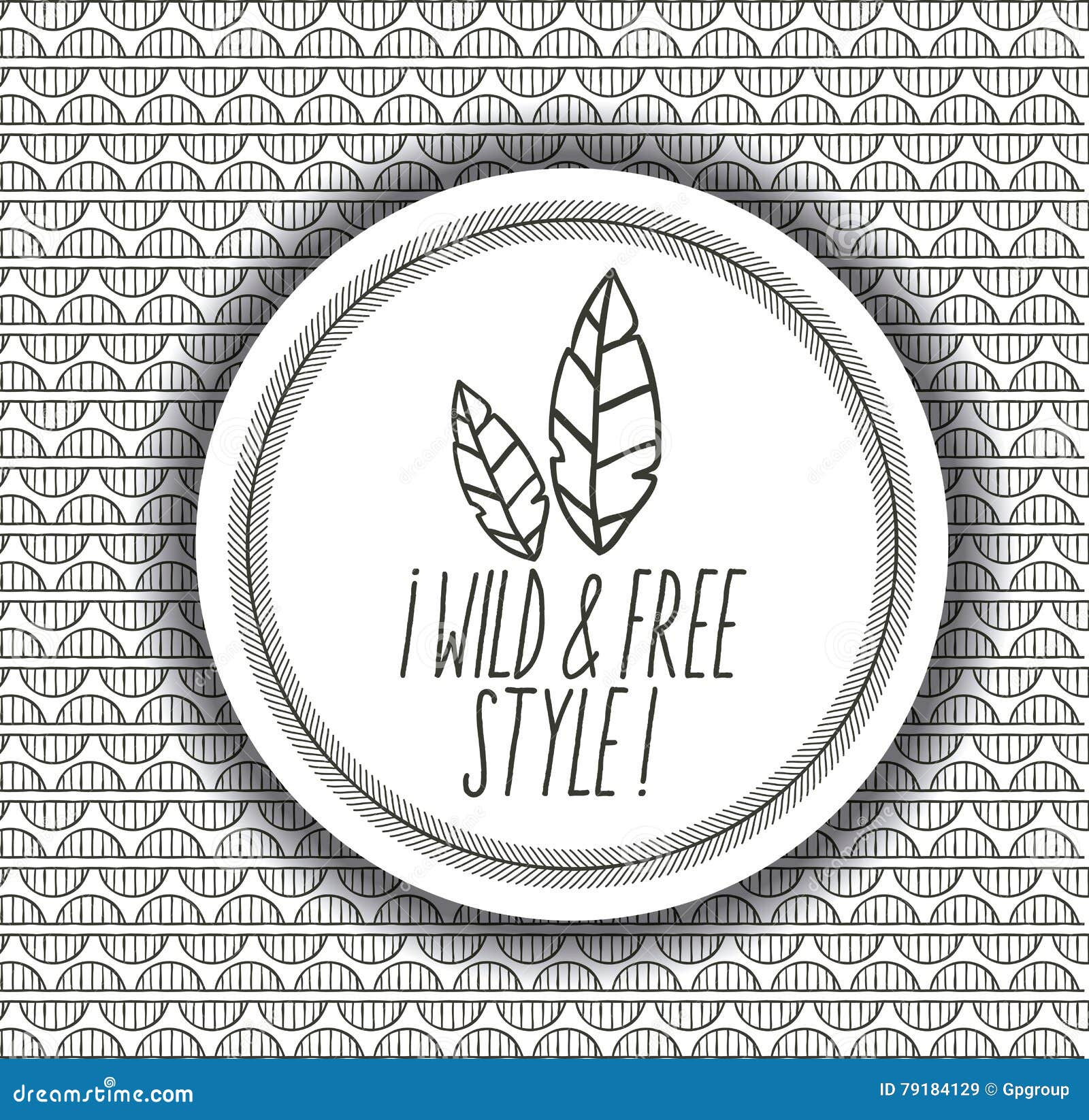 Boho Circle Bohemic and Ornament Design Stock Vector - Illustration of ...