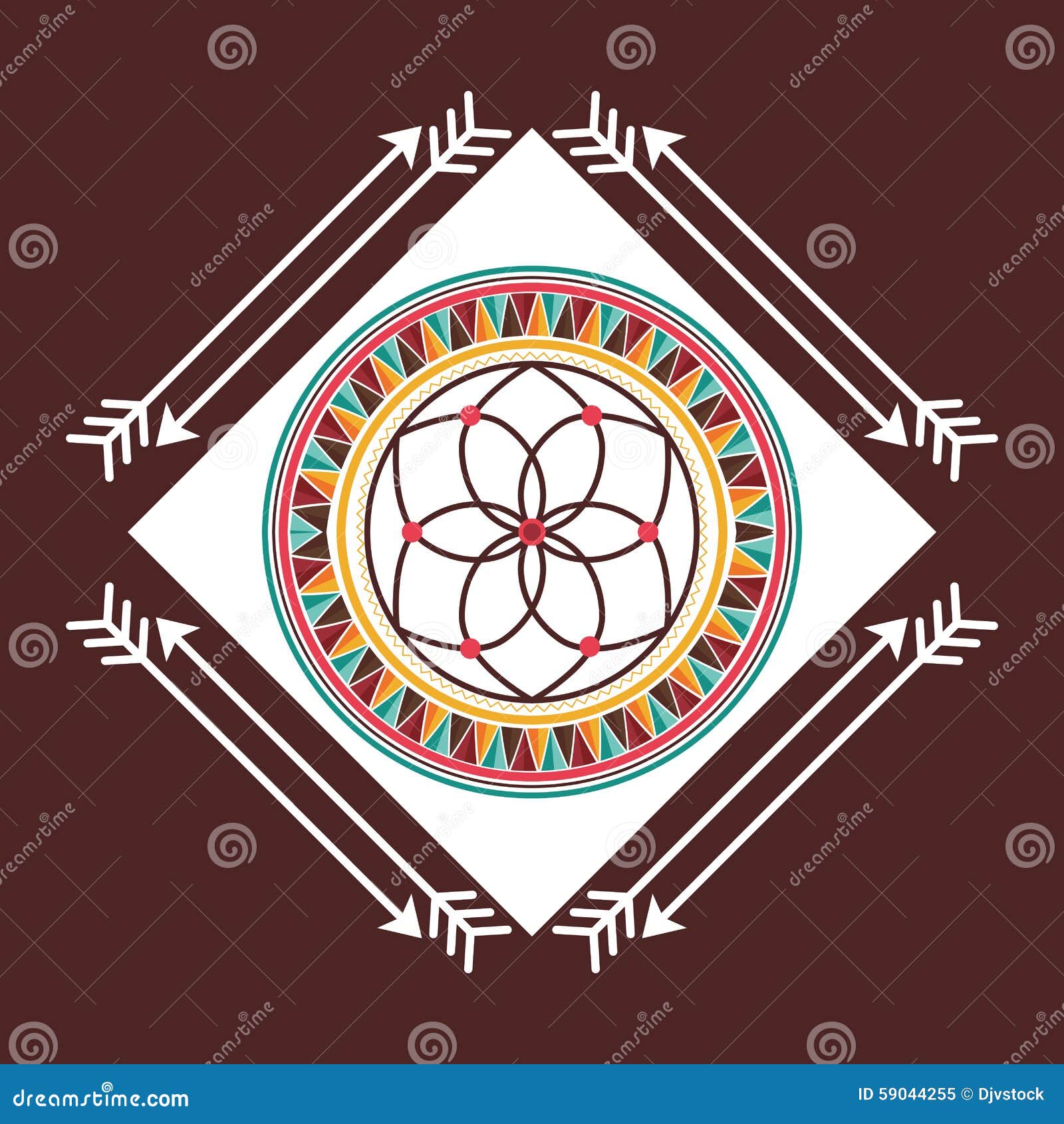 Boho design stock vector. Illustration of sketch, magic - 59044255