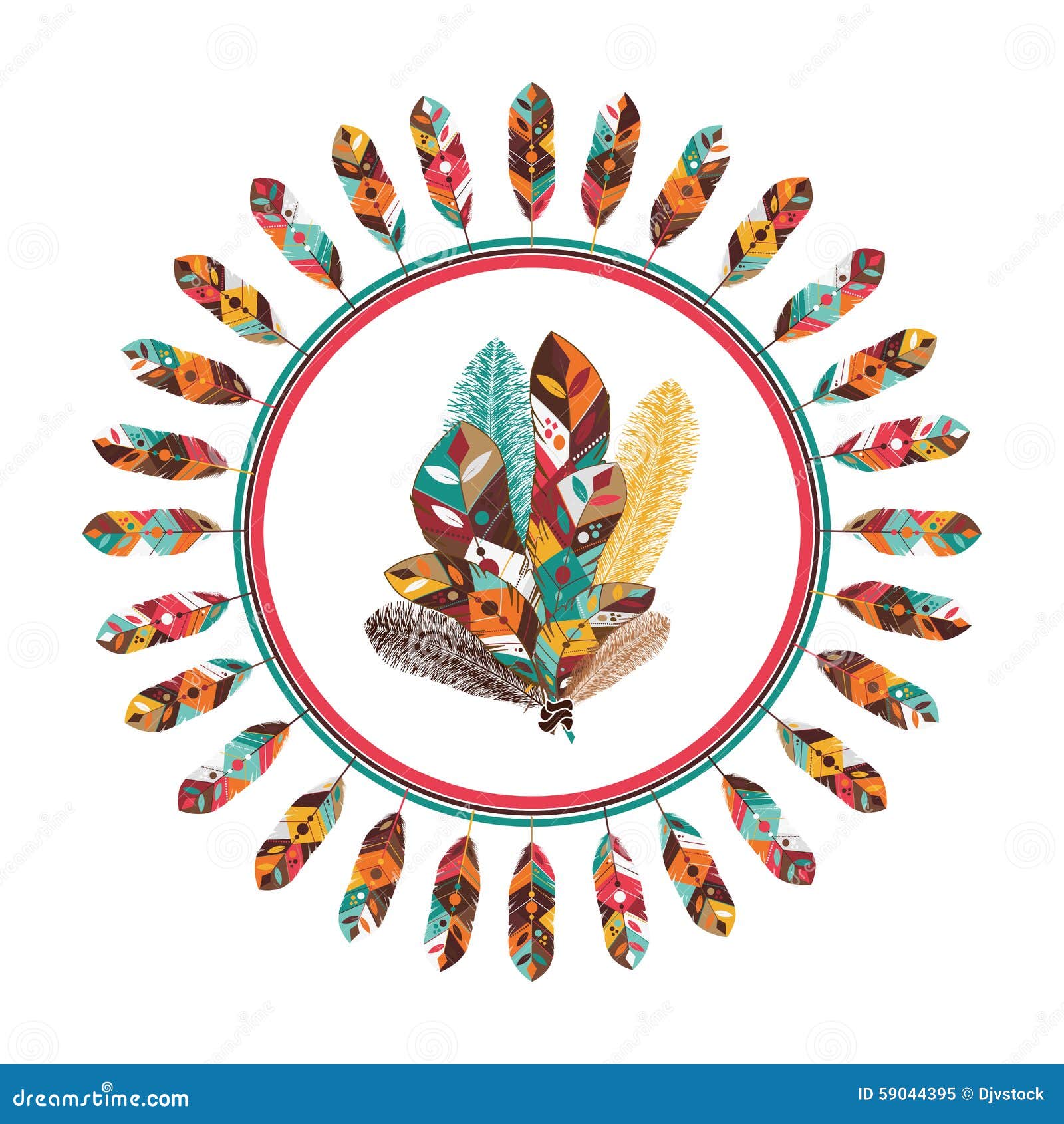 Boho design stock vector. Illustration of ethnic, hipster - 59044395