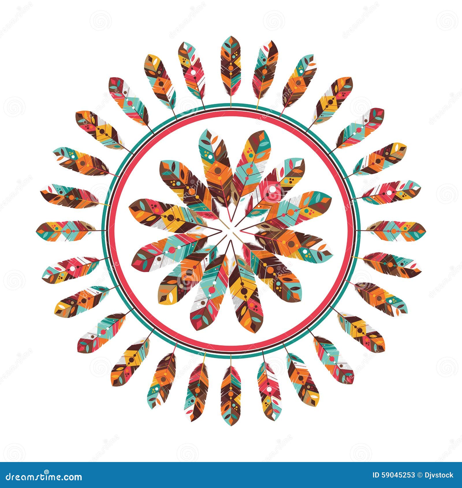 Boho design stock vector. Illustration of native, ornament - 59045253