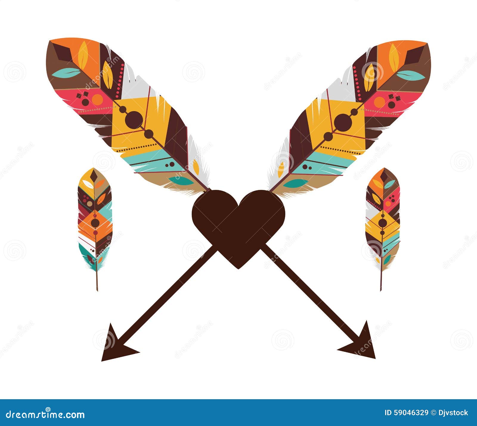 Boho design stock vector. Illustration of native, ethnic - 59046329