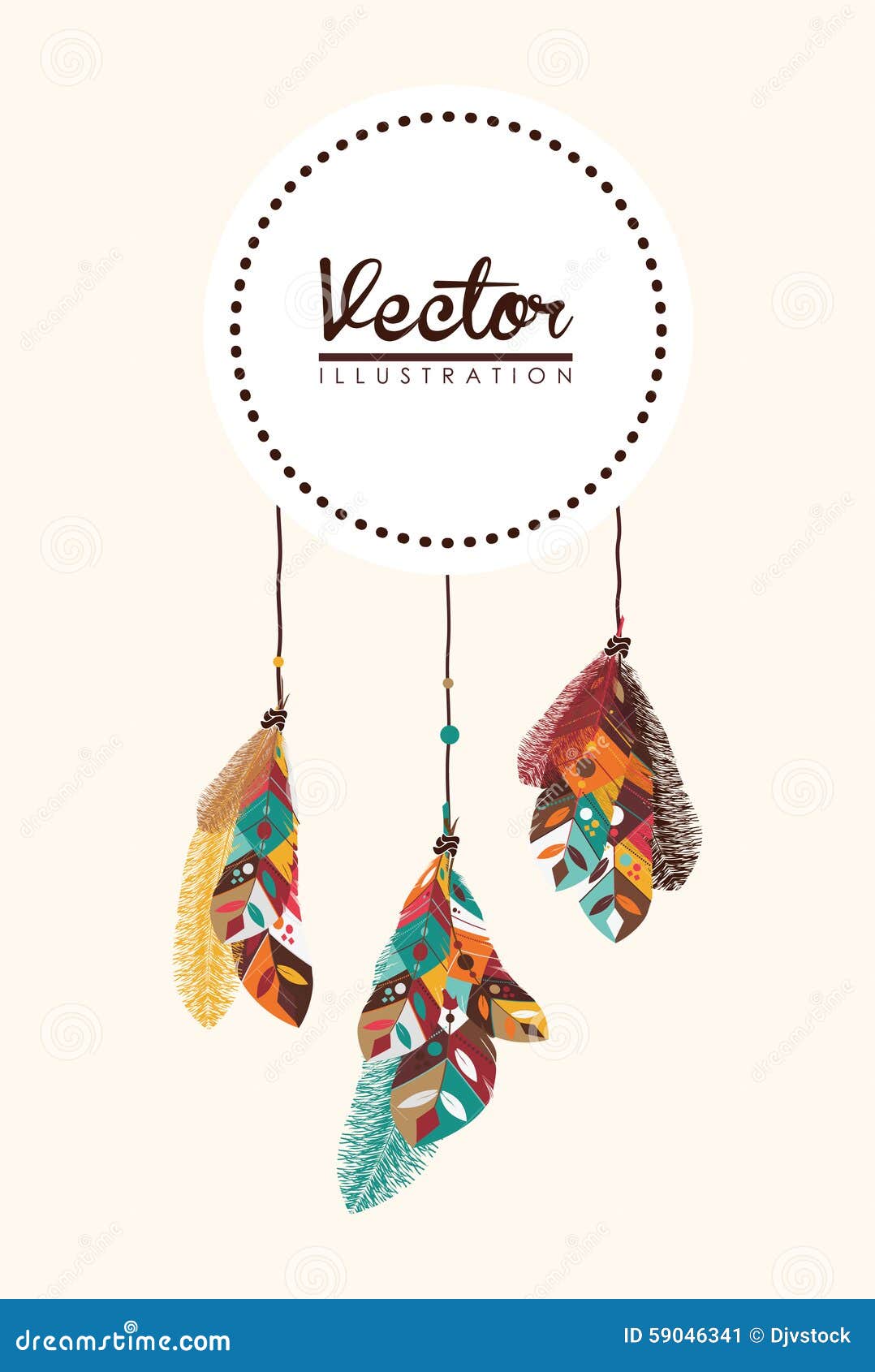 Boho design stock vector. Illustration of retro, hipster - 59046341