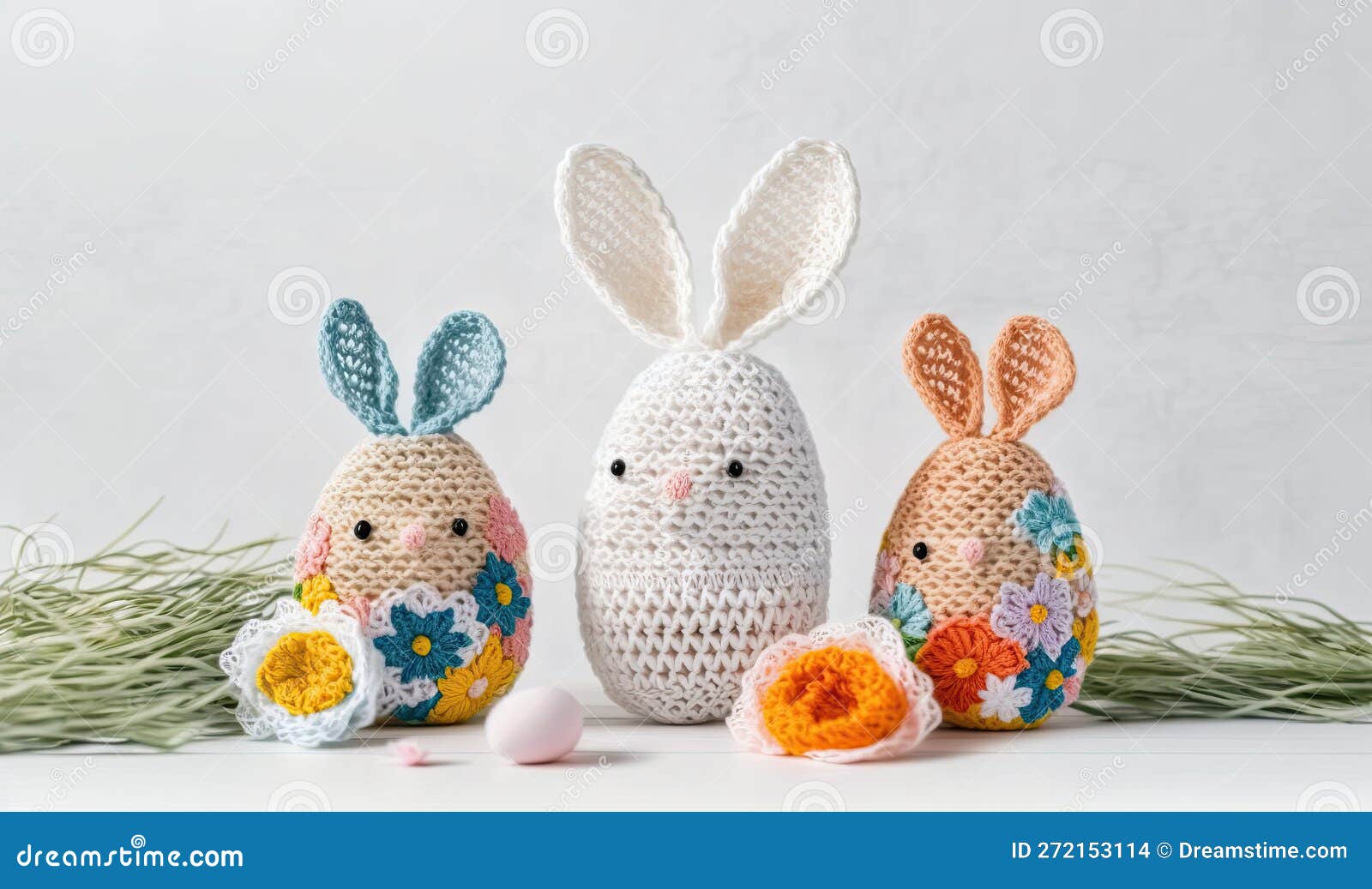 Boho Easter Bunny and Spring Flowers Bunnies Generative AI Stock ...