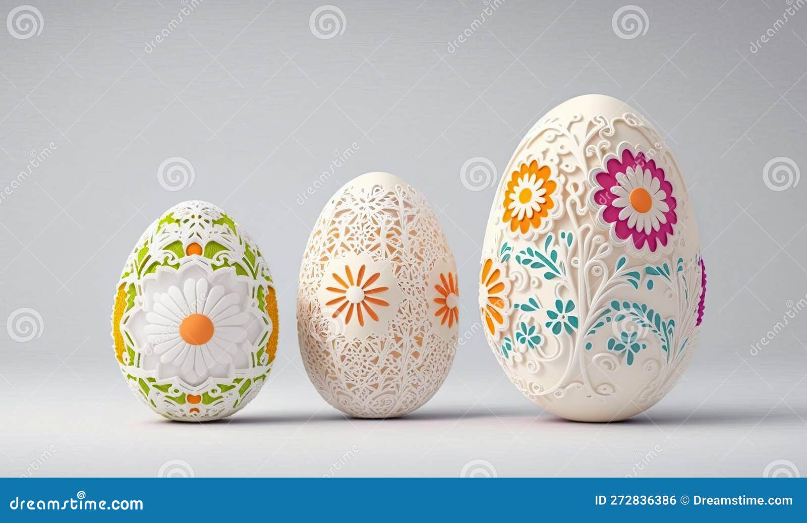 Boho Easter Eggs and Spring Flowers Decoration Crochet Egg Statue ...