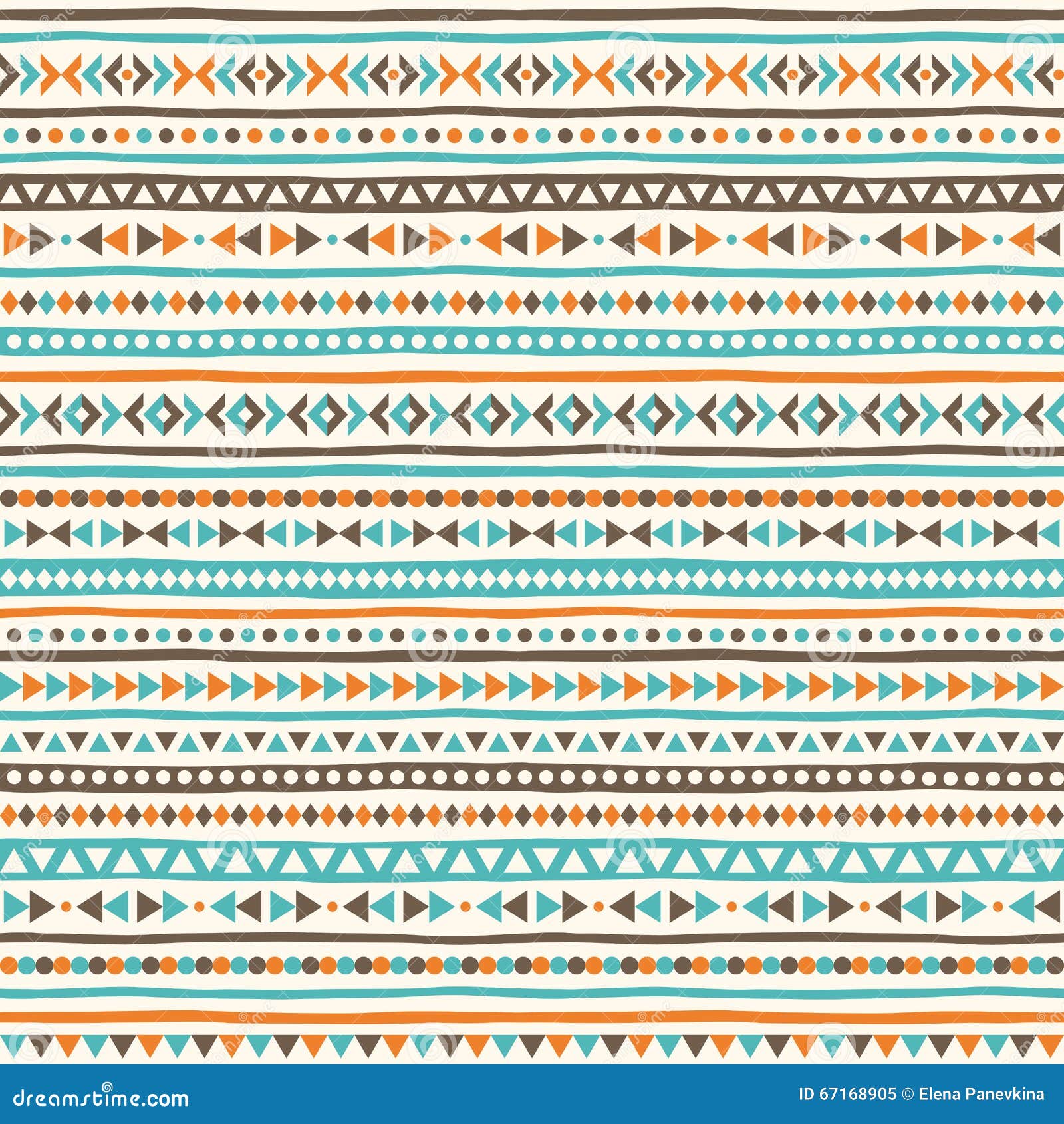 Boho Geometrical Seamless Vector Pattern Stock Vector - Illustration of ...