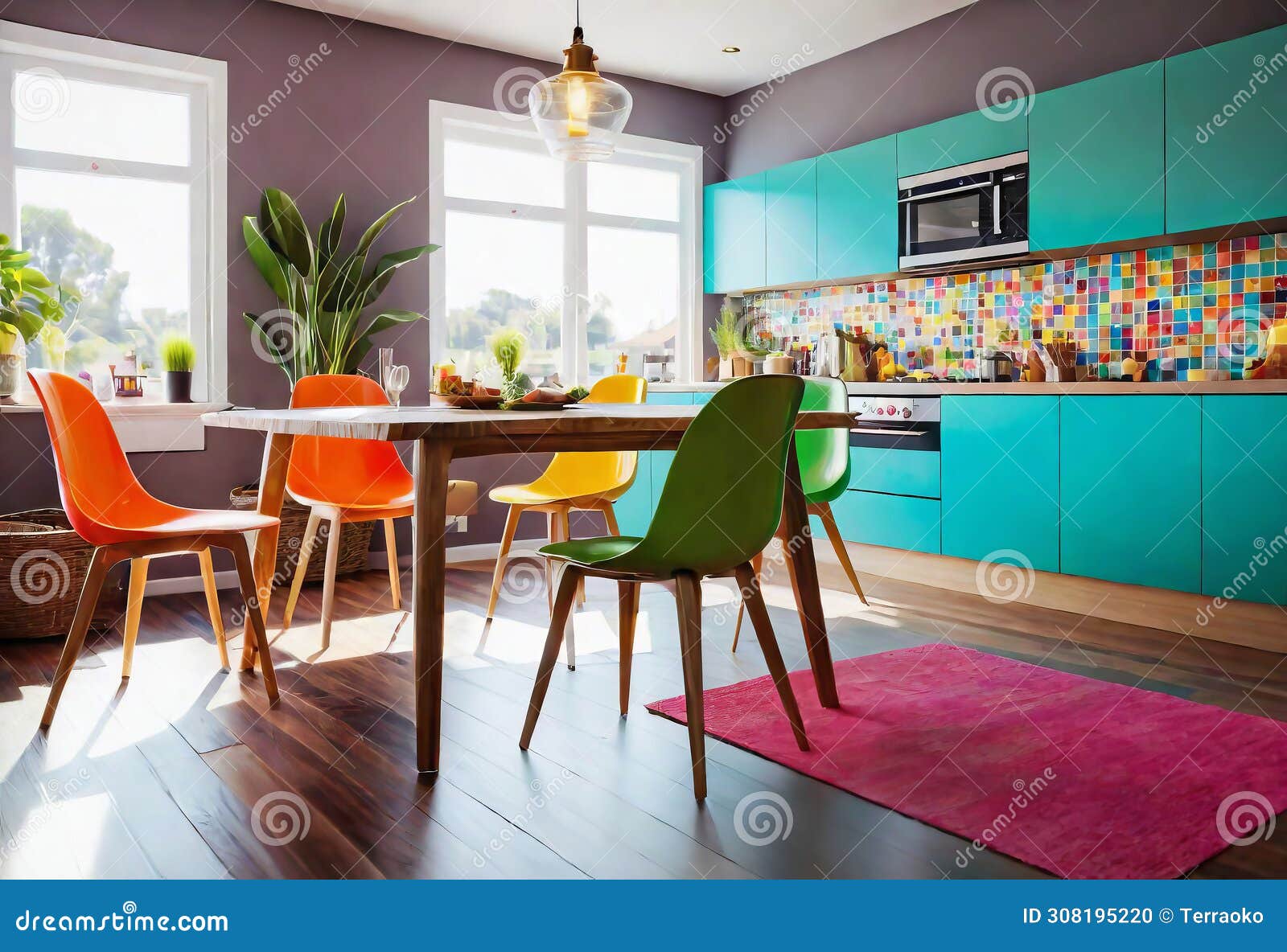 Boho Kitchen Design, Light and Airy Kitchen Aesthetic with Bright ...