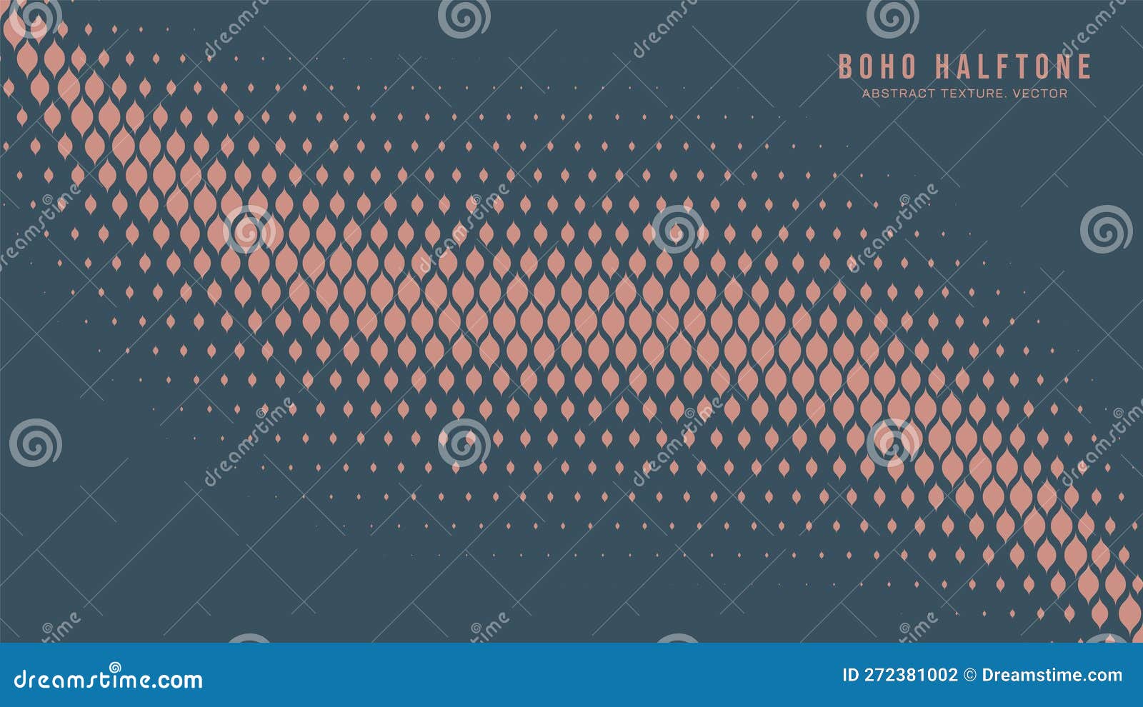 Boho Modern Halftone Vector Smooth Curve Border Aesthetic Abstract ...