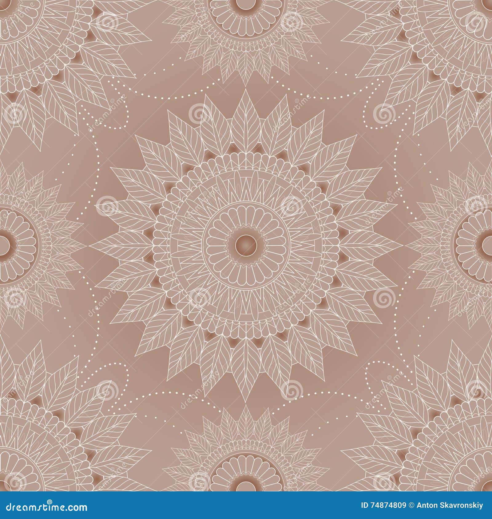 Boho pattern stock vector. Illustration of backdrop, hippie - 74874809