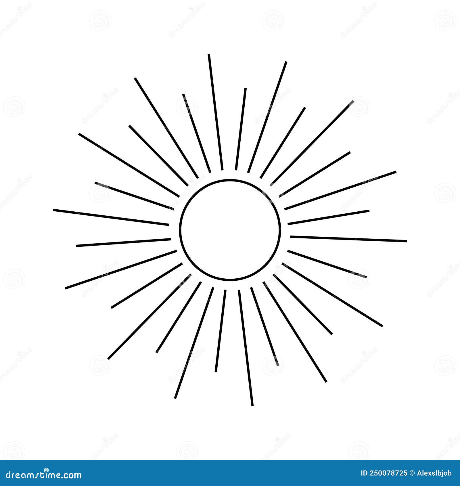 Boho Sunrise Logo, Sun Line Art Vector. Sunset Stock Vector Logo Design ...