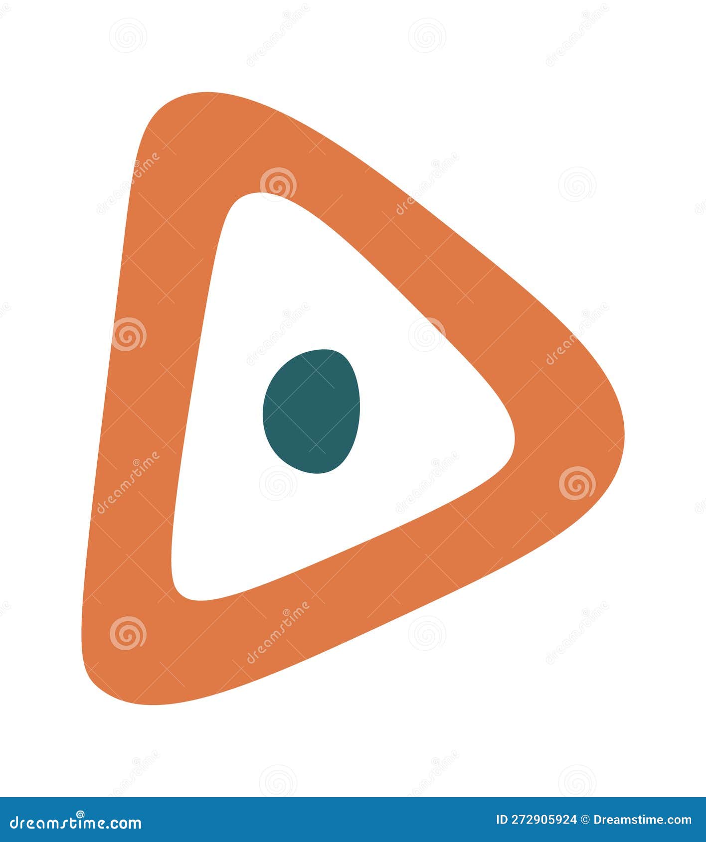 Boho Triangle with Spot stock vector. Illustration of triangle - 272905924