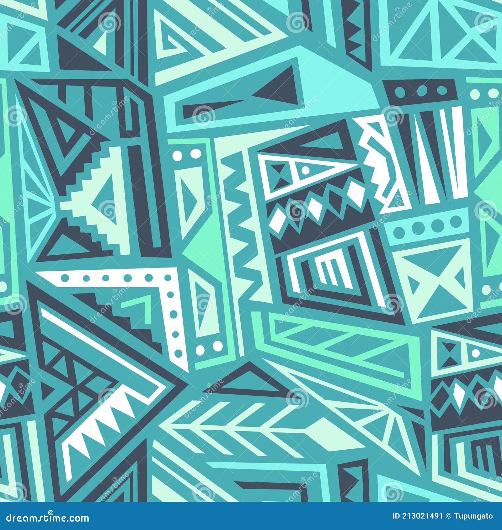 Boho Vector Texture - Turquoise Blue Stock Vector - Illustration of ...