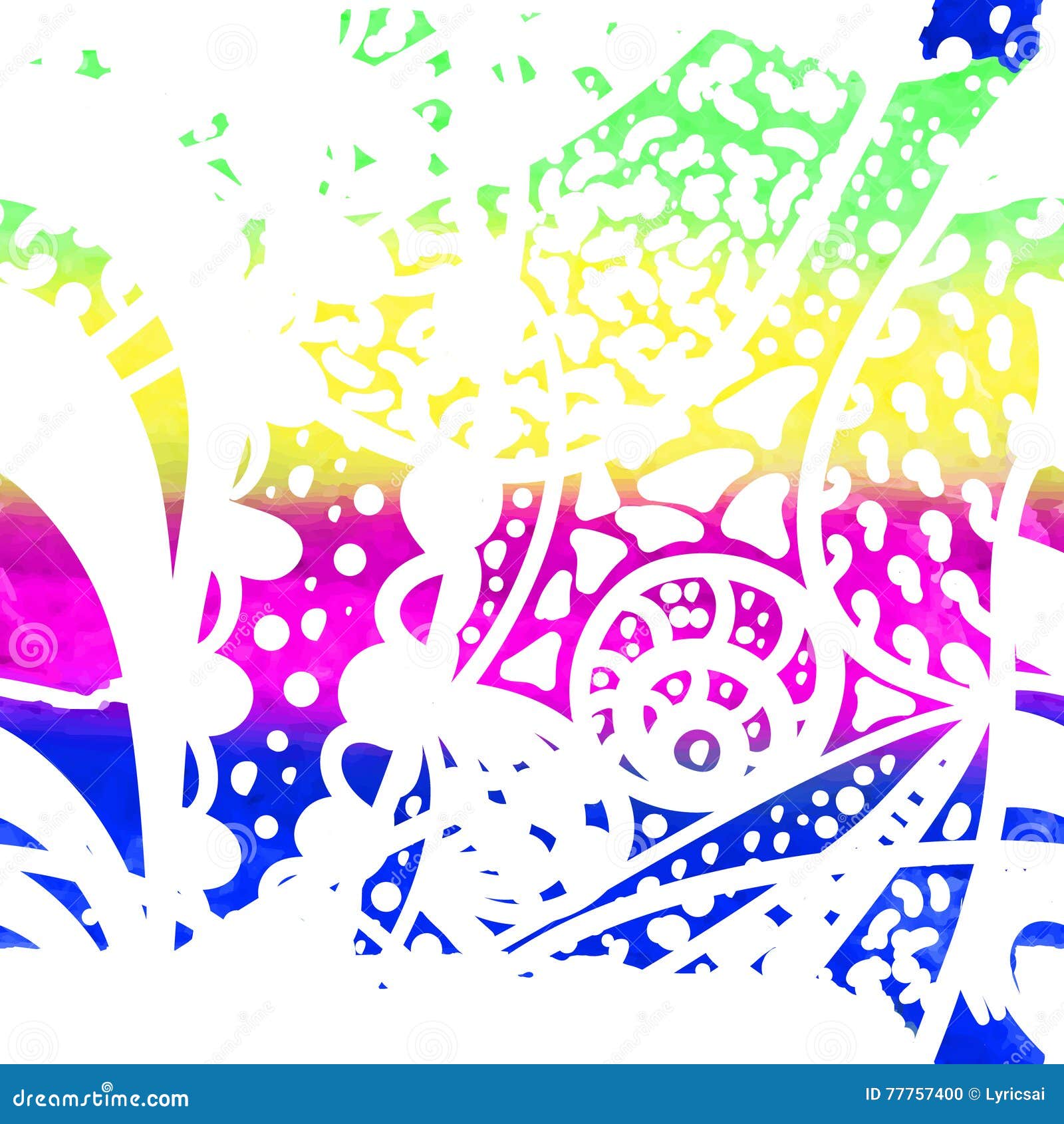 Boho winter pattern stock vector. Illustration of design - 77757400