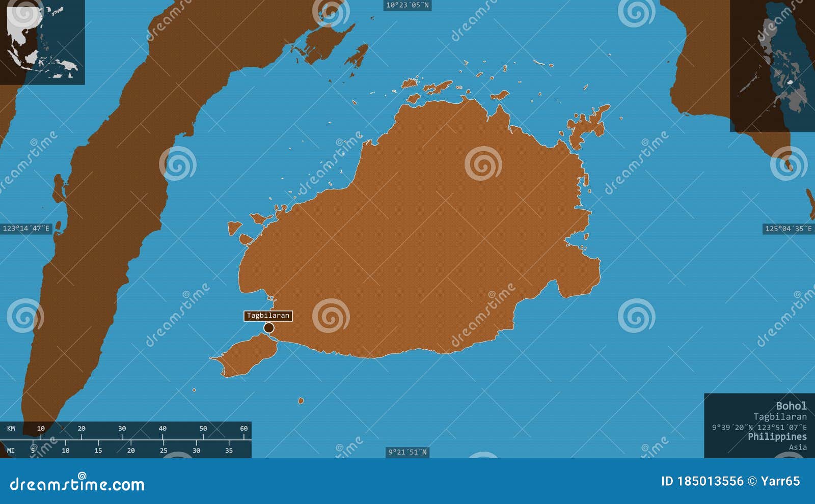 Bohol, Philippines - Composition. Pattern Stock Illustration ...