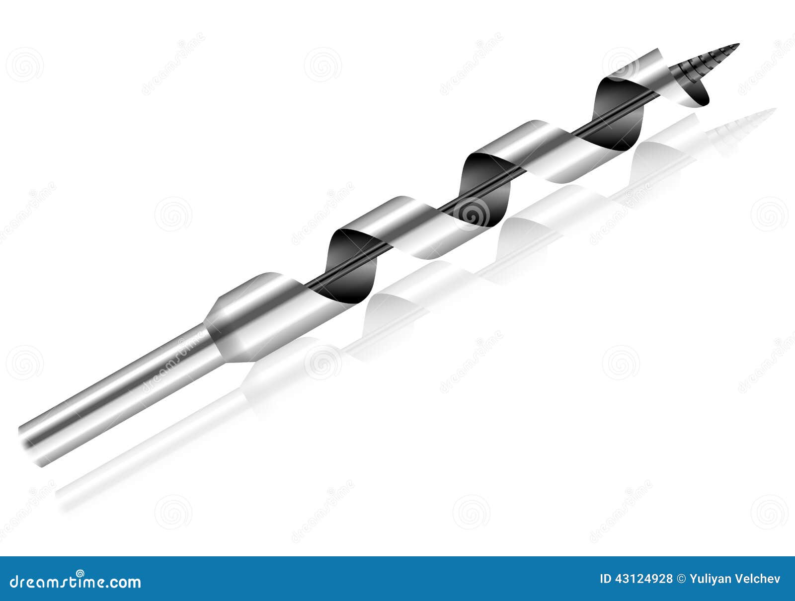 Bohrer vektor abbildung. Illustration von punched, loch - 43124928