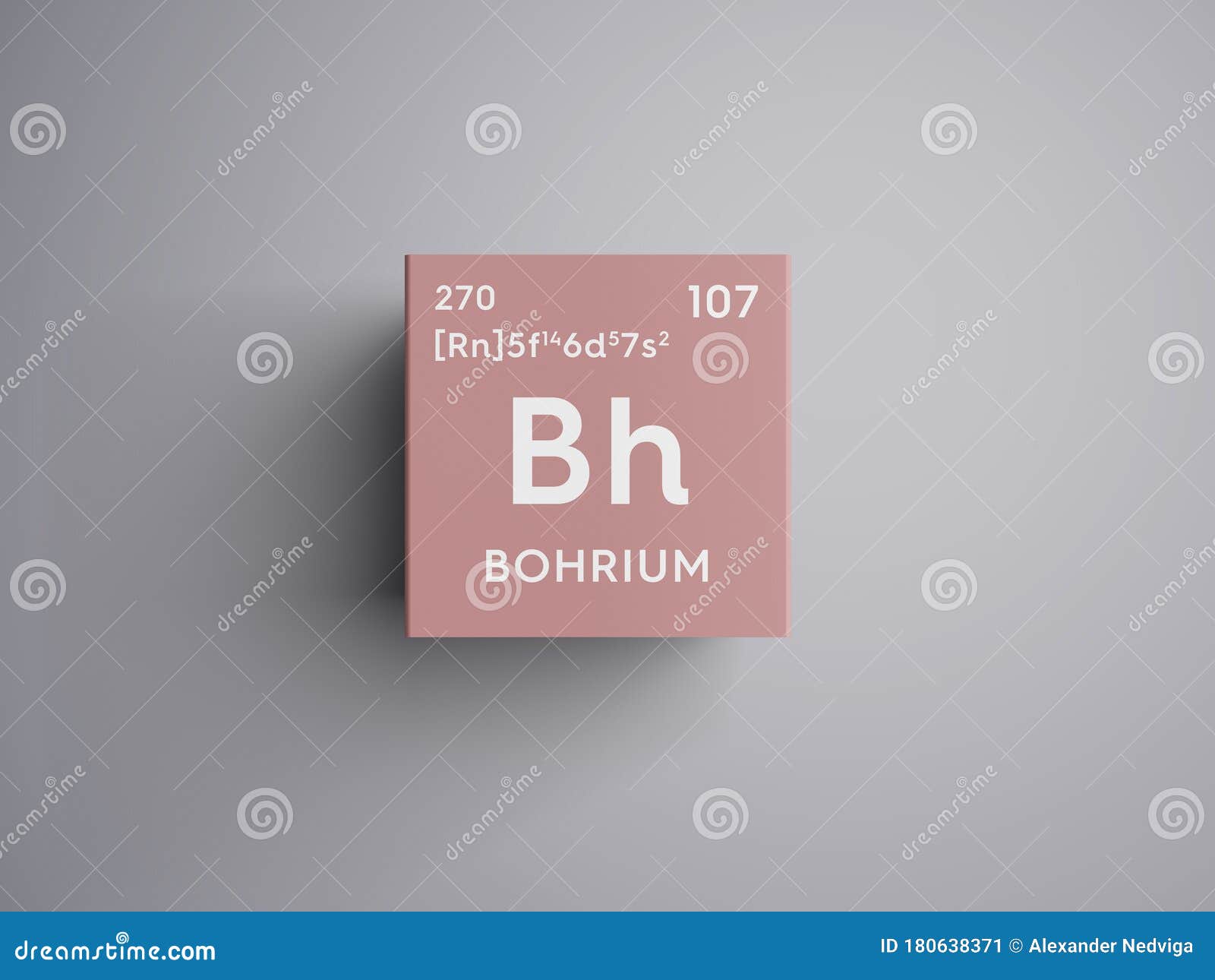 Bohrium. Transition Metals. Chemical Element of Mendeleev S Periodic ...