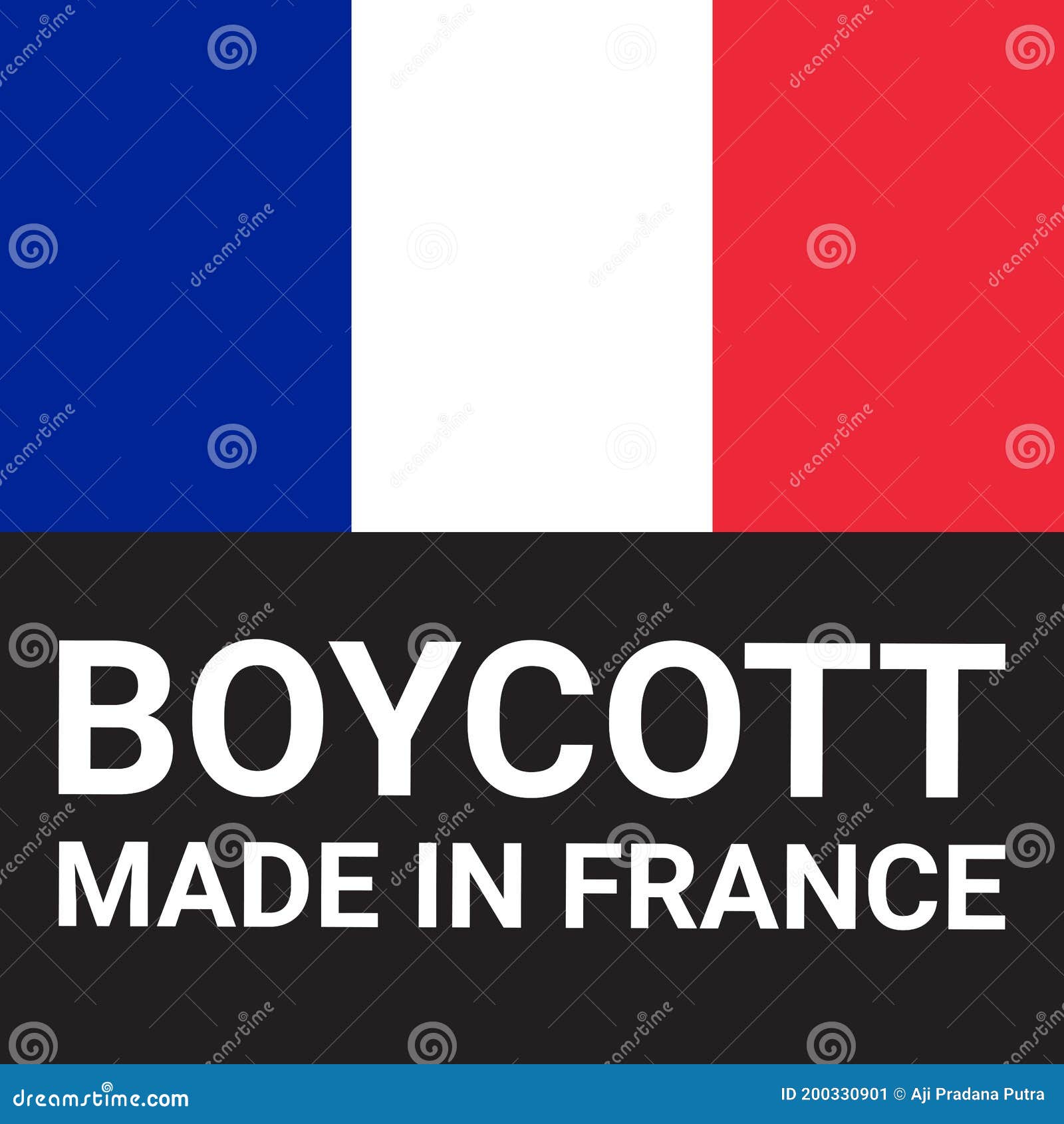 Boicot Realizado En Francia - Concepto Vector Stock de ilustración ...