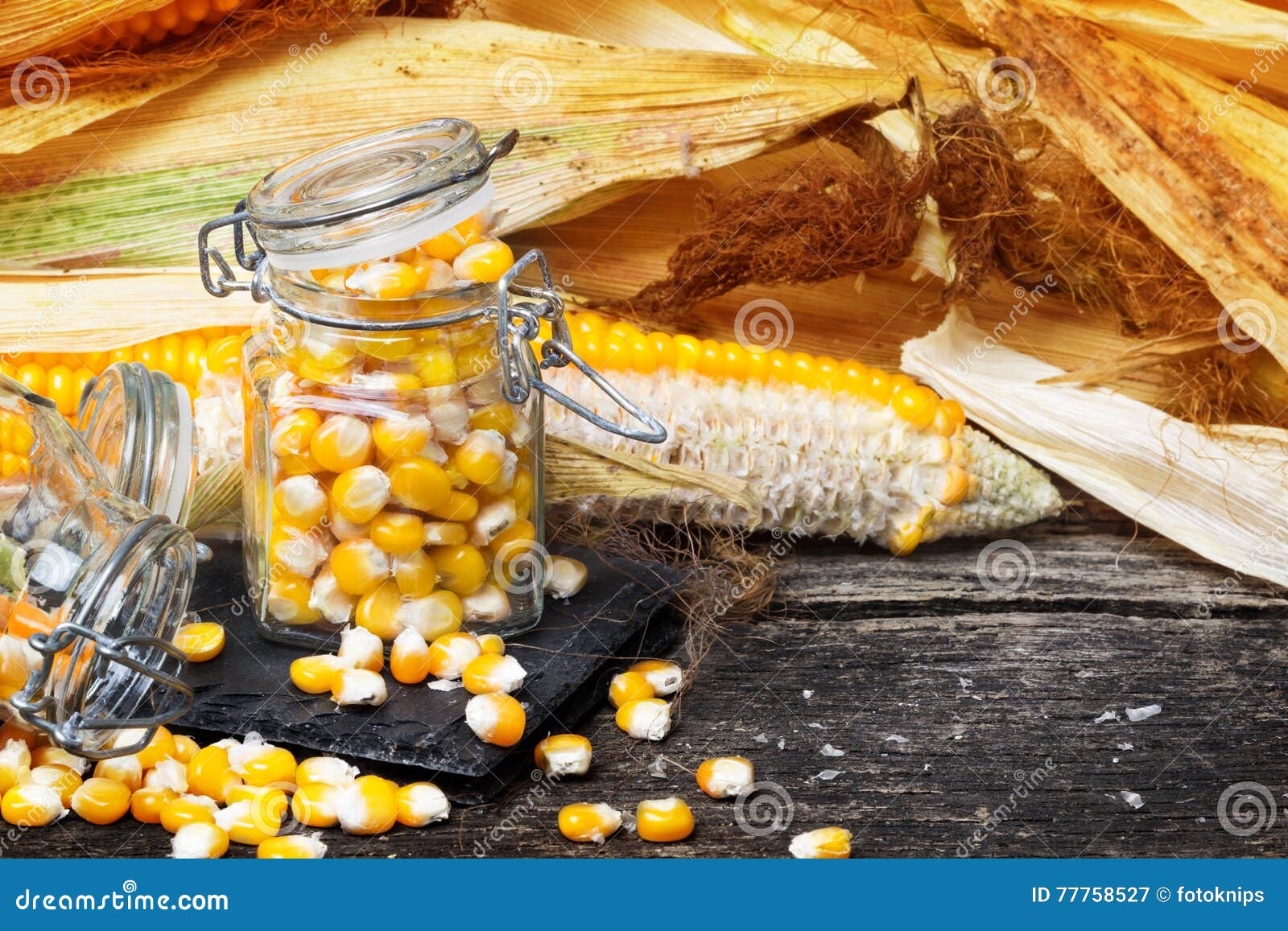 Boil corn stock image. Image of glass, cereals, healthy - 77758527