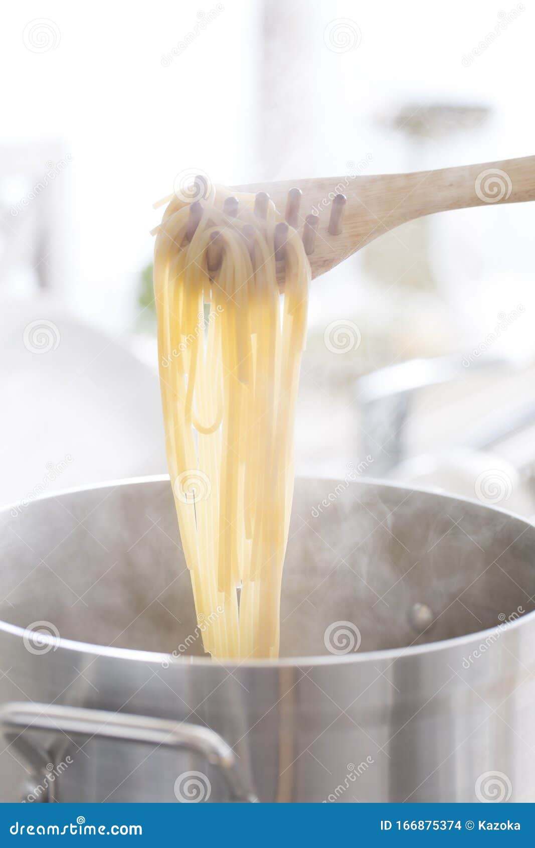 Boil pasta in a pot stock photo. Image of nature, food - 166875374