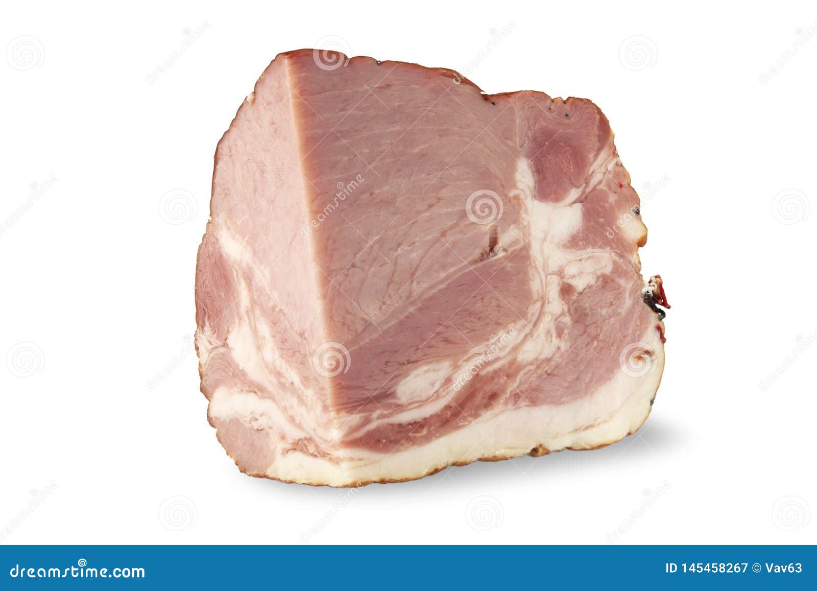 Boiled bacon with lard stock image. Image of pink, meat - 145458267