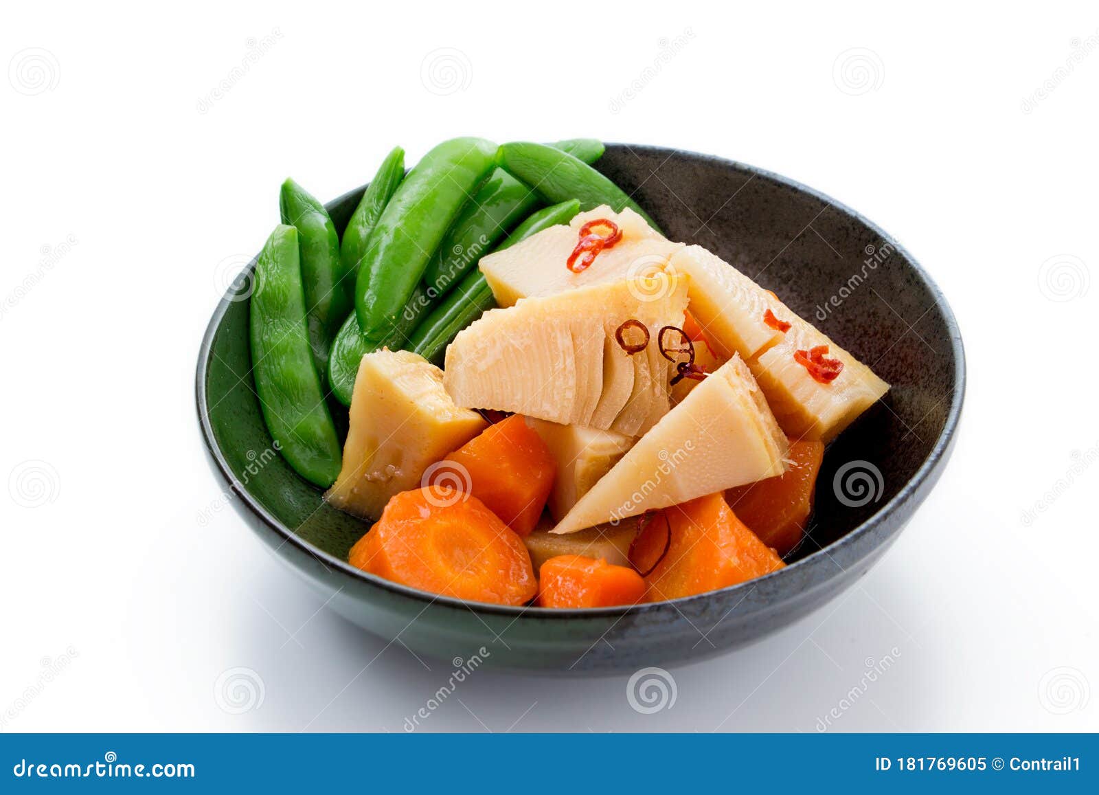 Boiled Bamboo shoot stock image. Image of peas, vegetarianism - 181769605