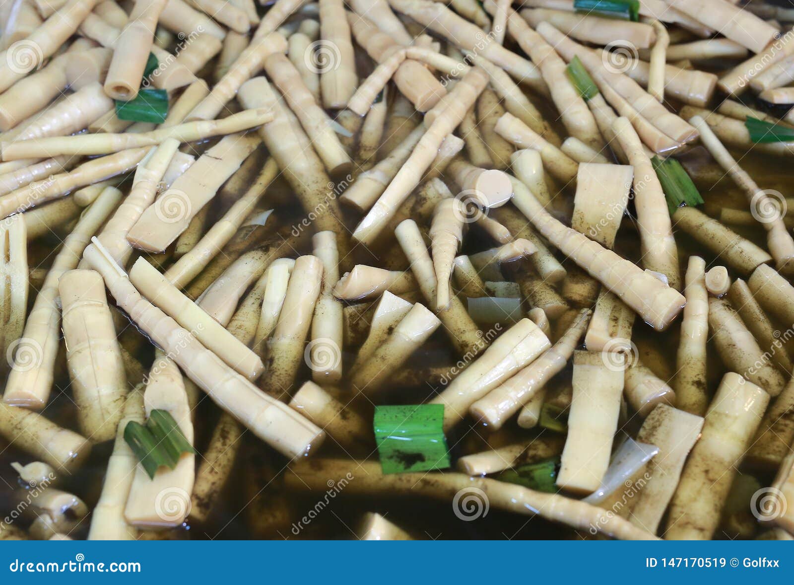 Boiled Bamboo Shoots in Big Pot Stock Image - Image of edible, japanese ...