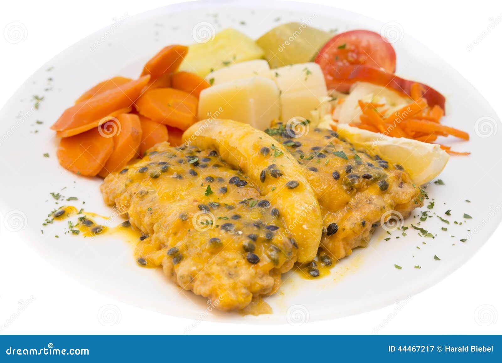 Boiled Black Scabbard Fish with Banana Stock Image - Image of prepared ...