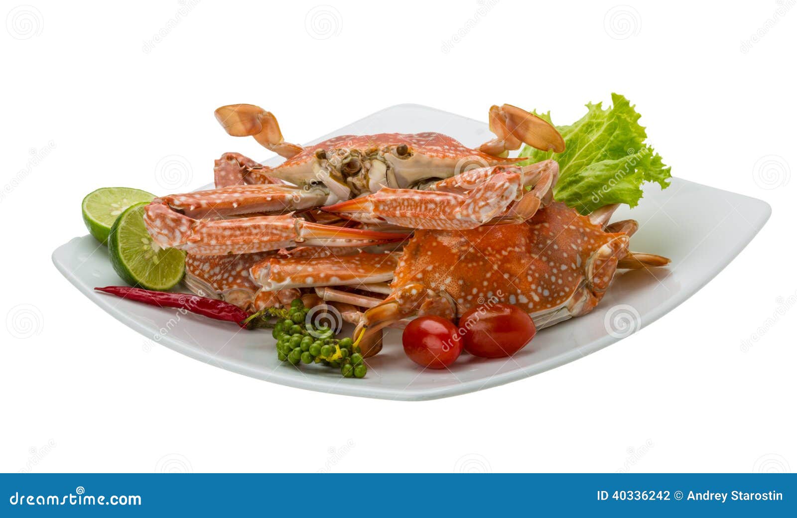 Boiled blue crab stock photo. Image of ocean, blue, food - 40336242