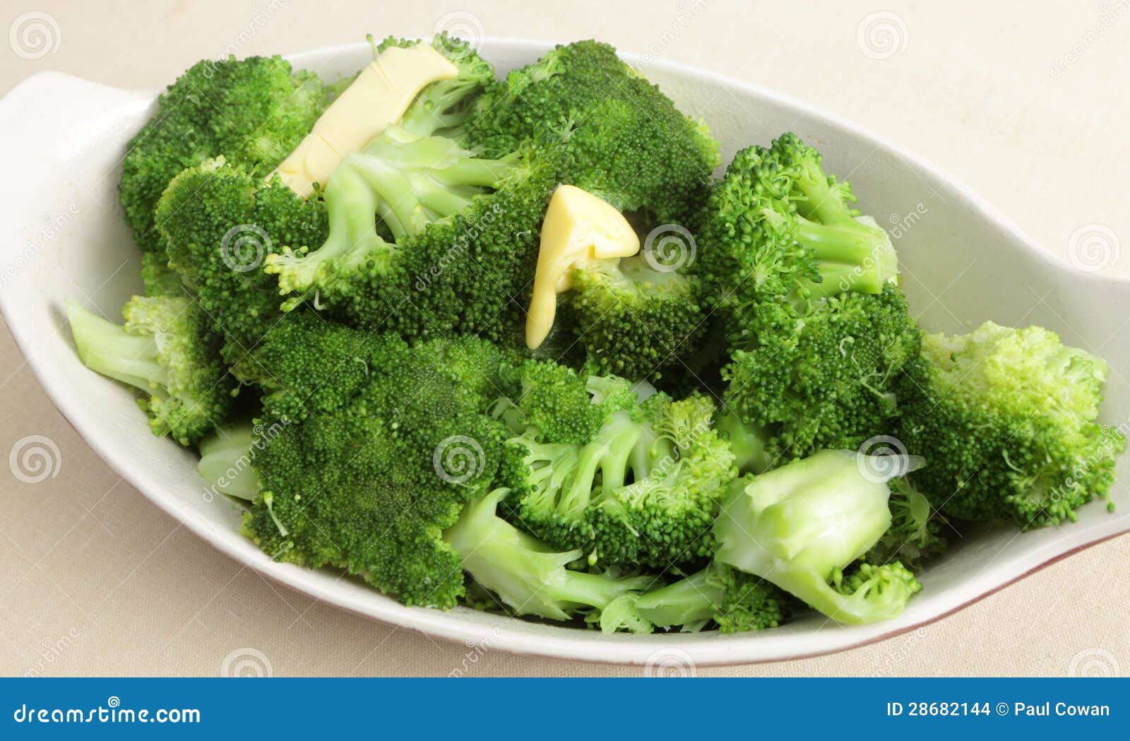 Boiled broccoli stock photo. Image of bowl, iron, vegetable - 28682144