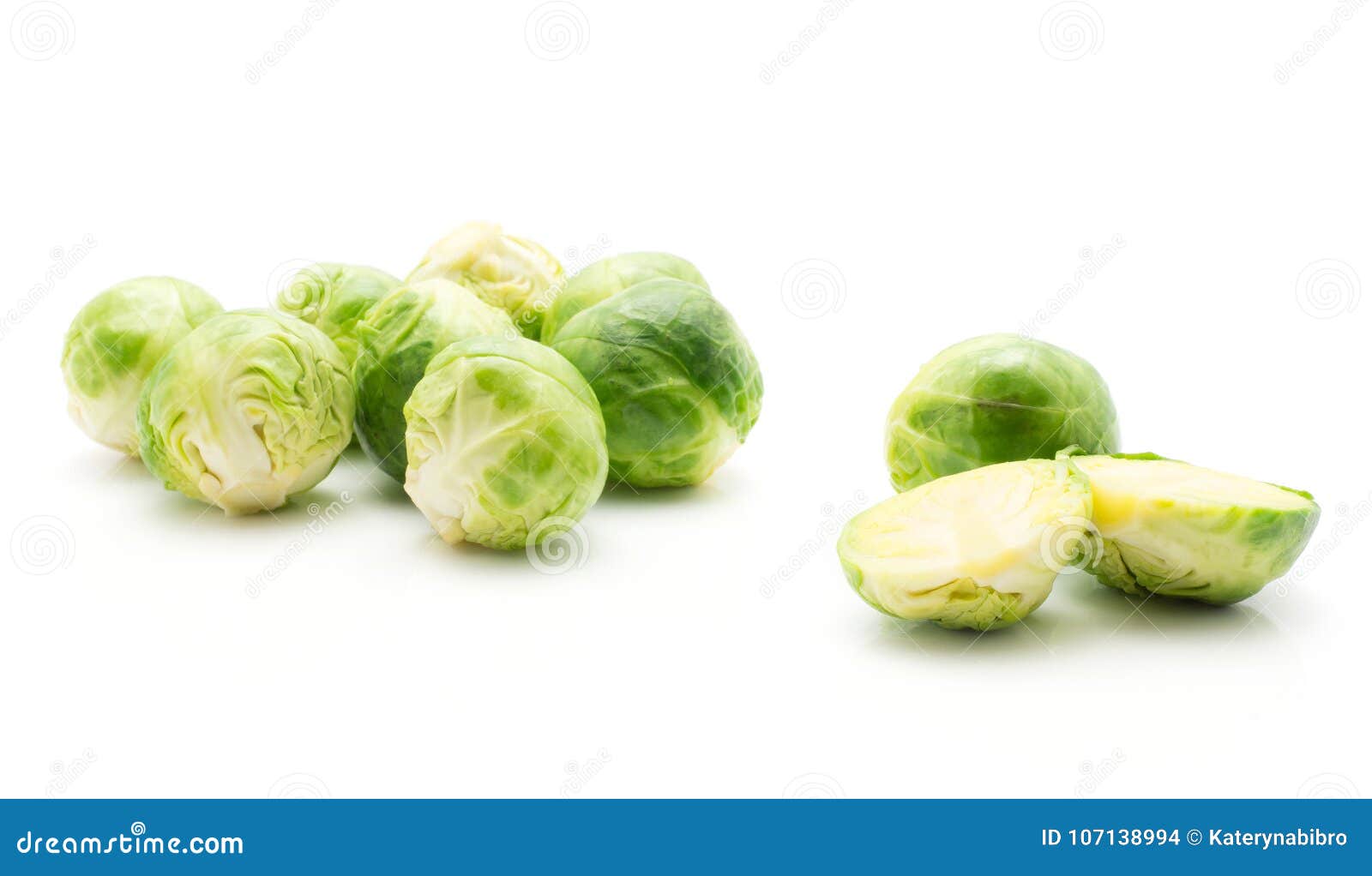 Boiled Brussels Sprout Isolated Stock Photo - Image of gemmifera, kale ...