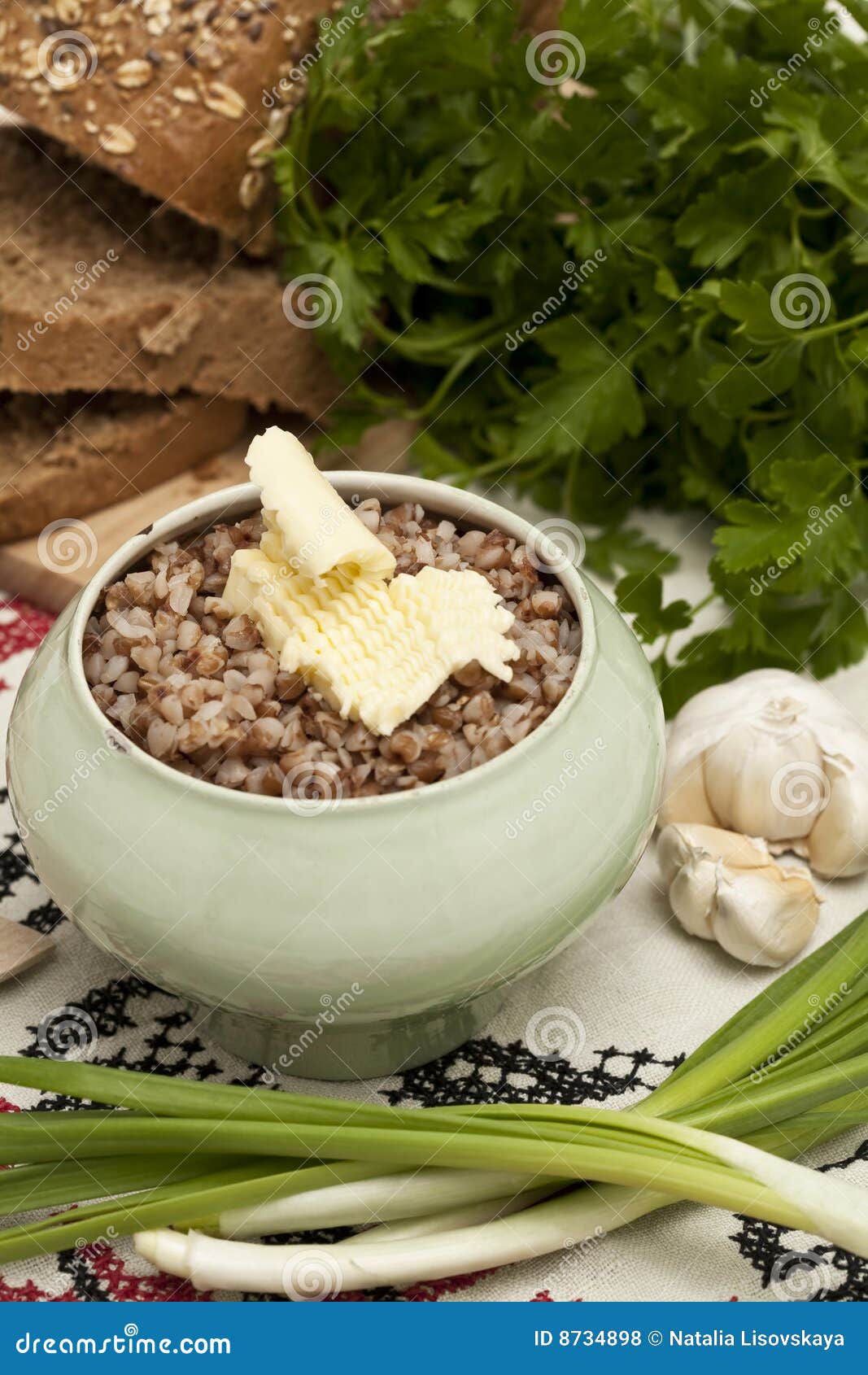 Boiled buckwheat stock photo. Image of diet, kasha, cooked - 8734898