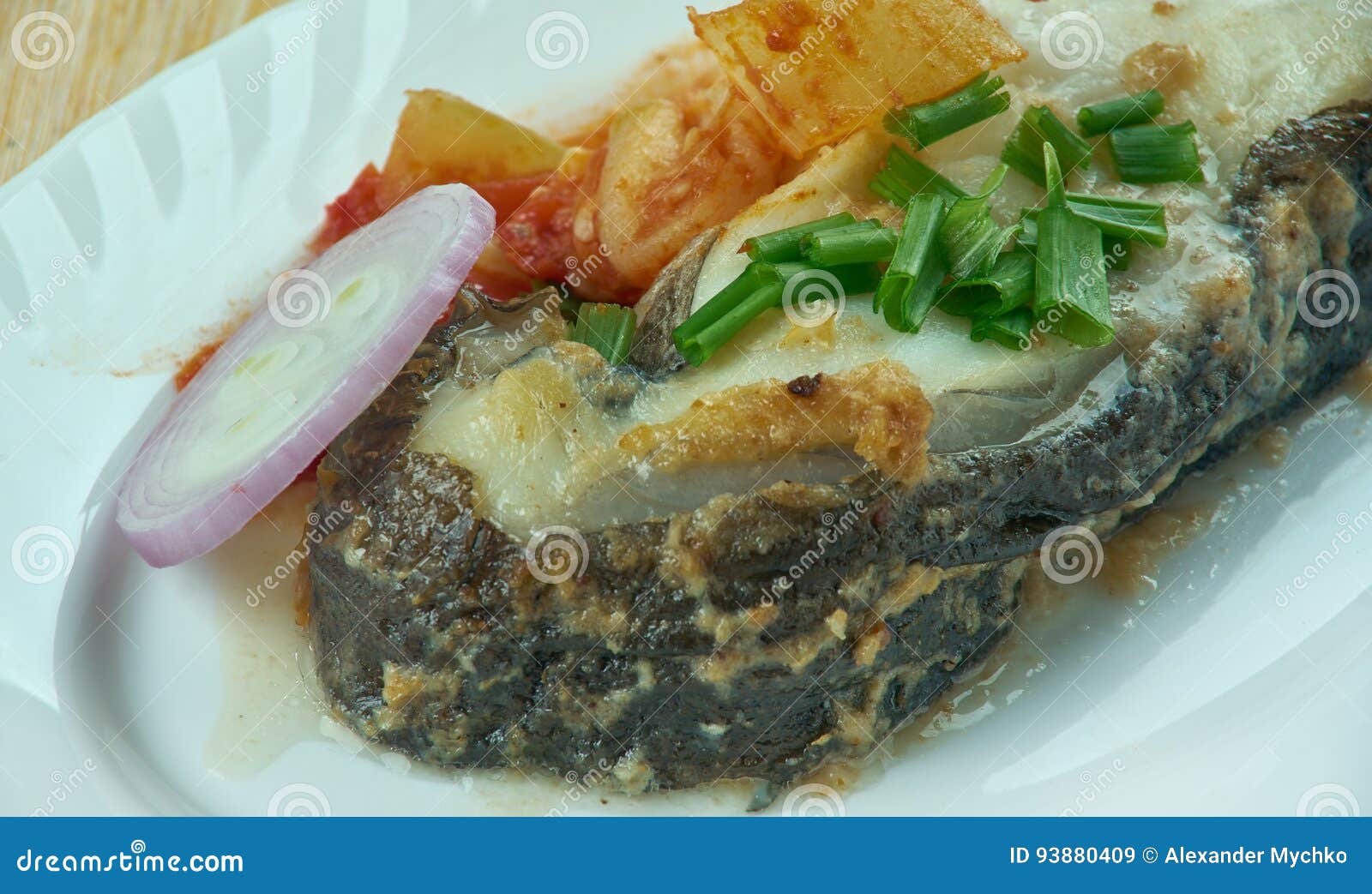 Boiled Catfish, Romanian Style. Stock Image - Image of fish, parsley ...