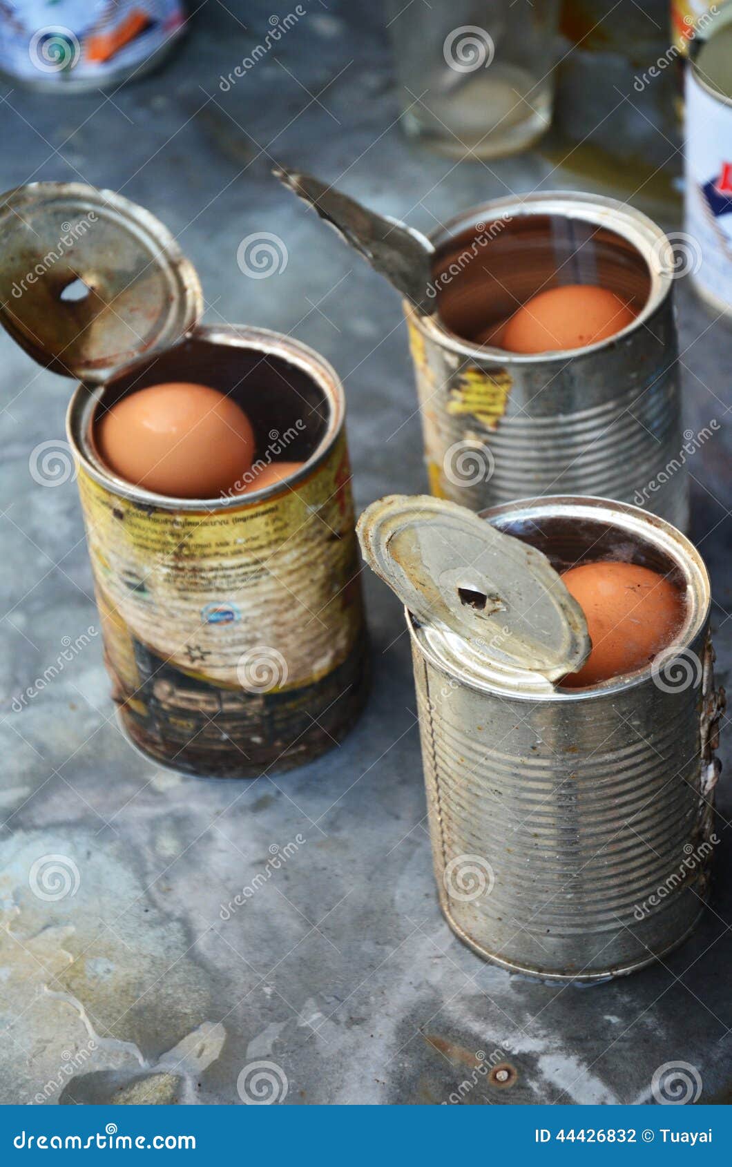 Boiled Chicken Egg in Can Thai Style Stock Photo - Image of tasty ...