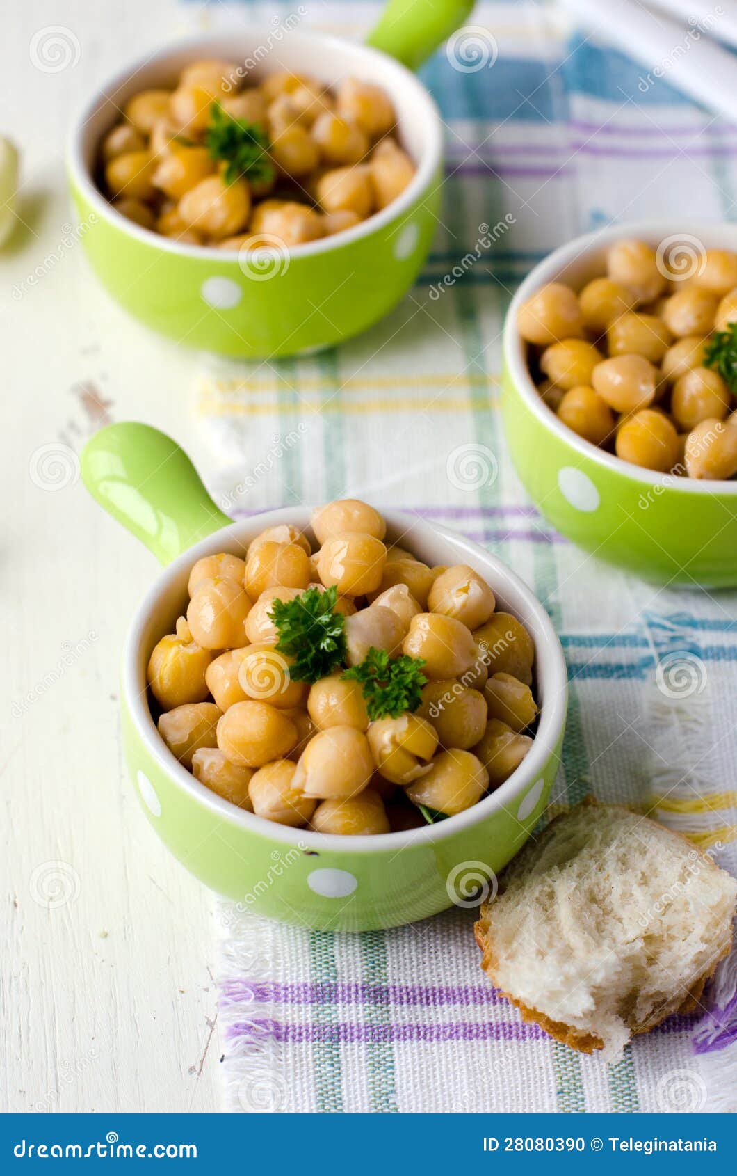 Boiled chickpeas stock photo. Image of butter, dinner - 28080390