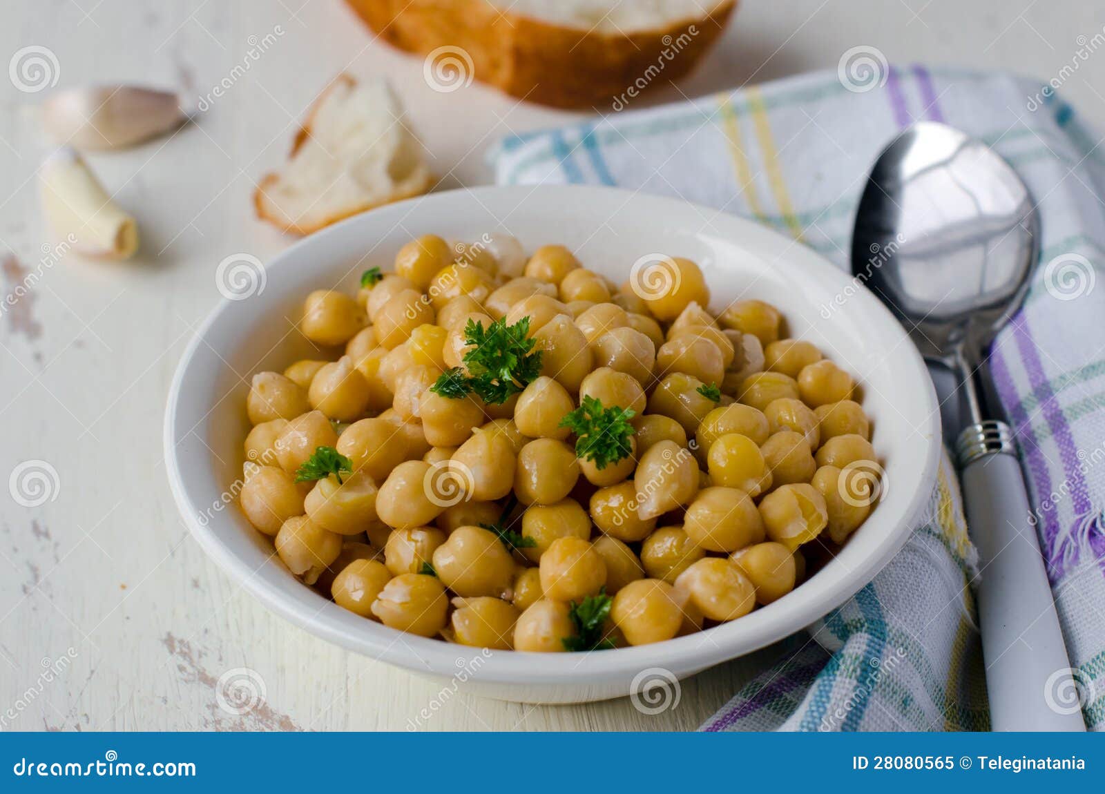 Boiled chickpeas stock image. Image of yellow, peas, delicious - 28080565