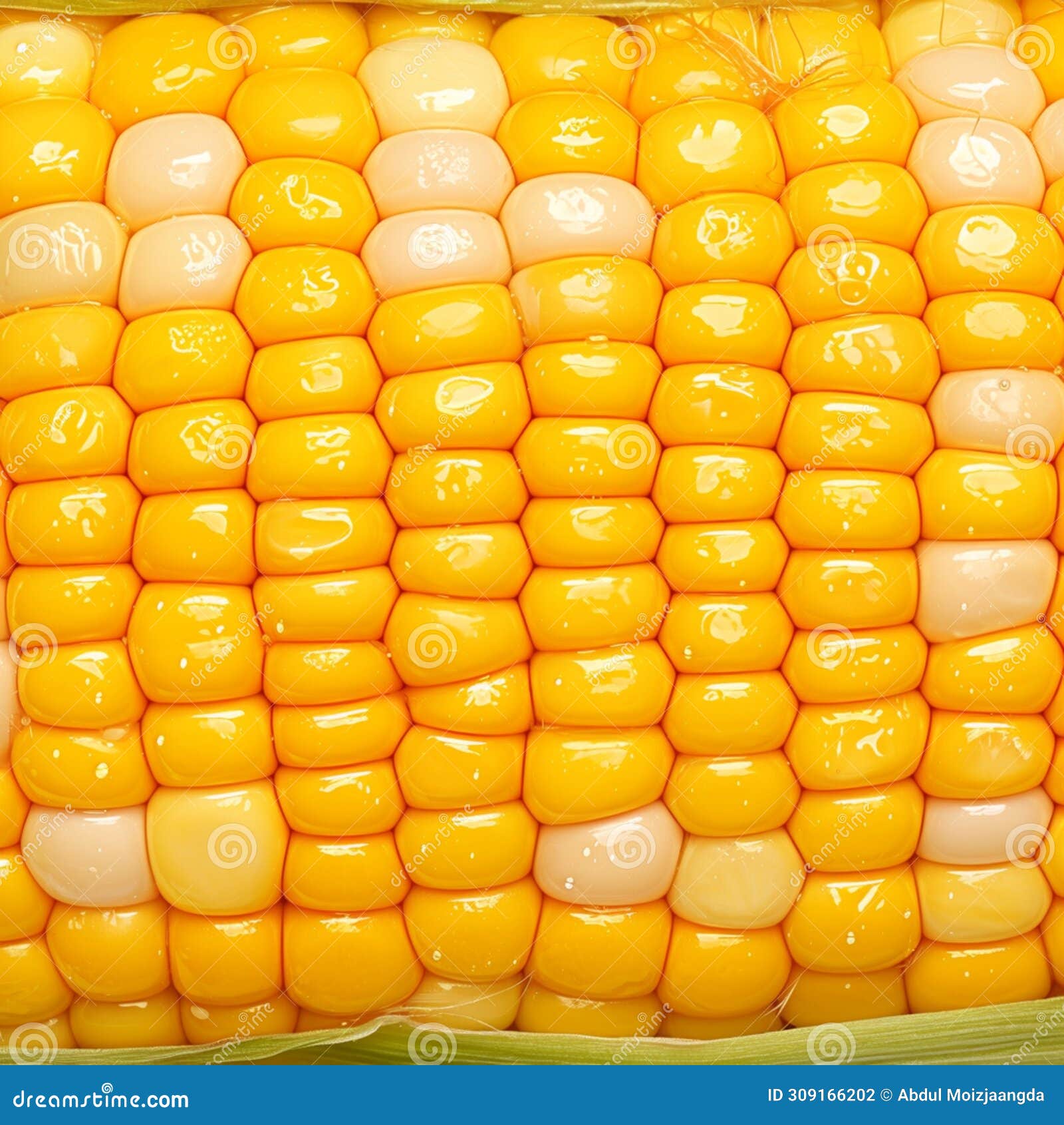 Boiled Corn Close Up Rows of Fresh Golden Yellow Corn Kernels Stock ...
