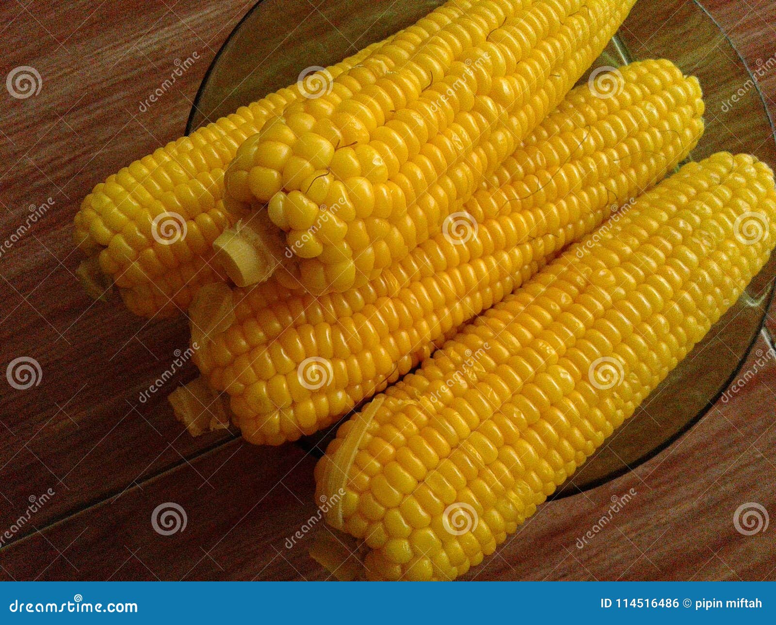 Boiled corn stock photo. Image of lunch, corn, delicious - 114516486
