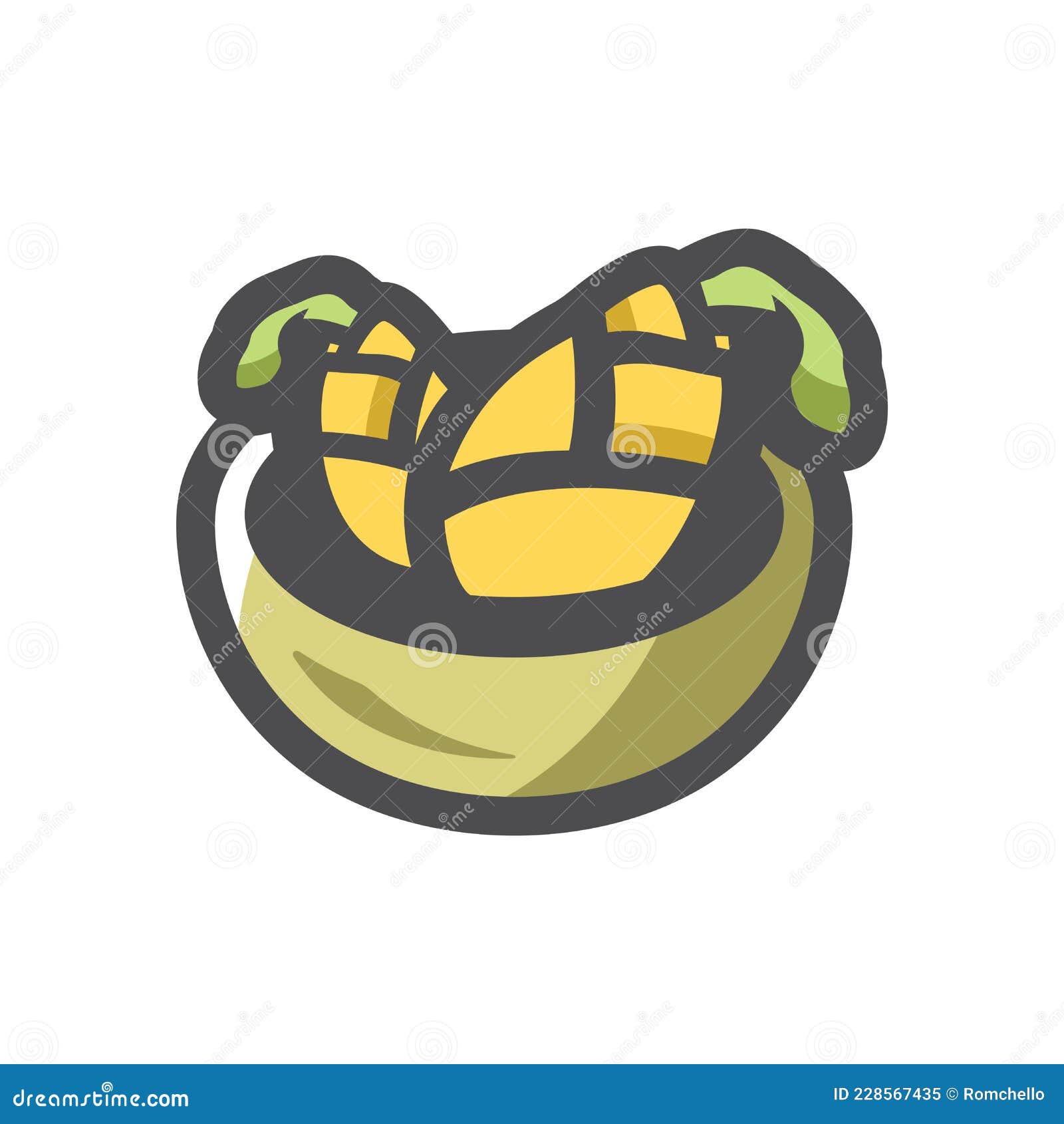 Boiled Corn Dish Vector Icon Cartoon Illustration. Stock Vector ...