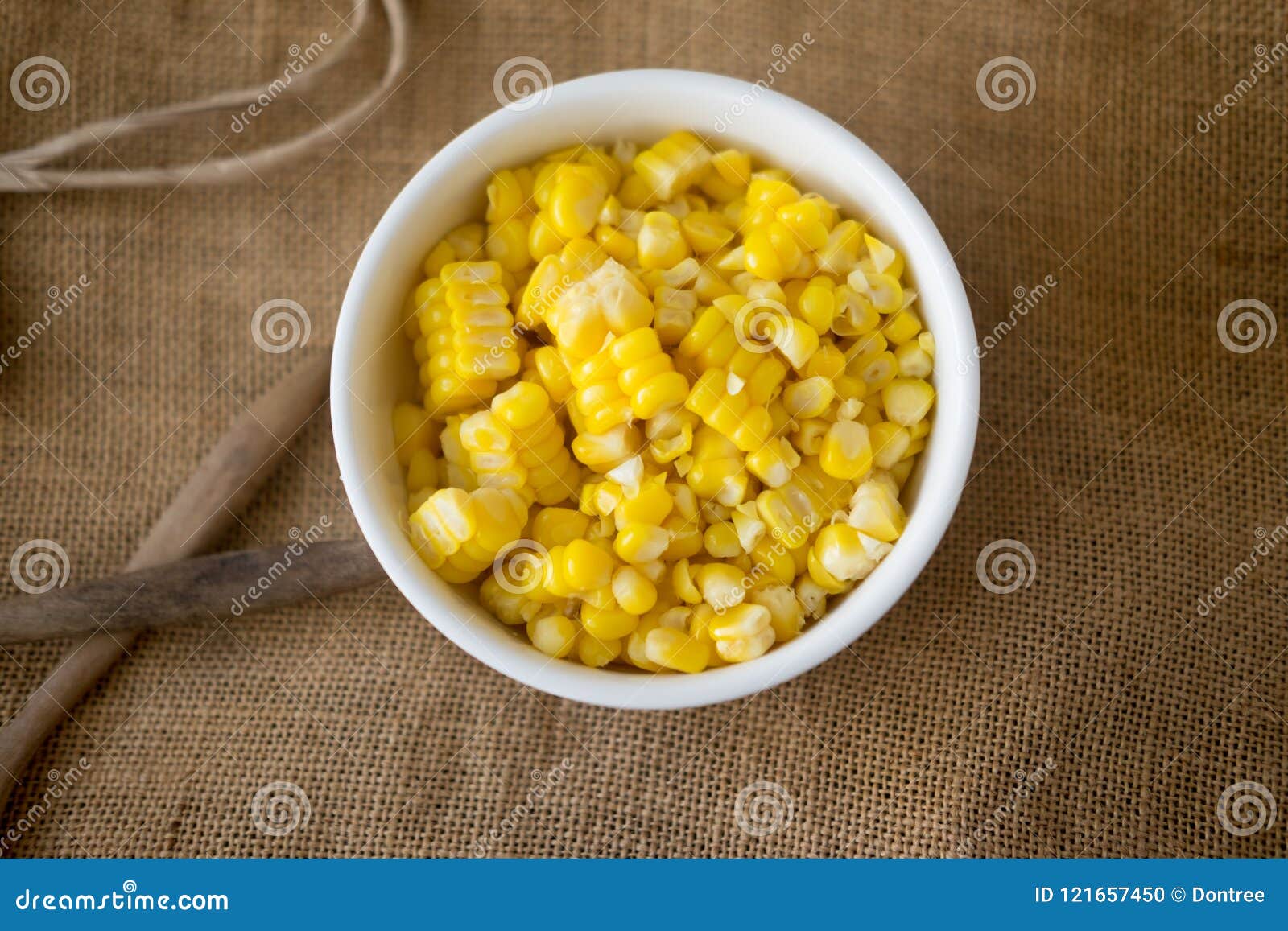 Boiled Corn Grains in a Bowl Stock Photo - Image of organic, harvest ...