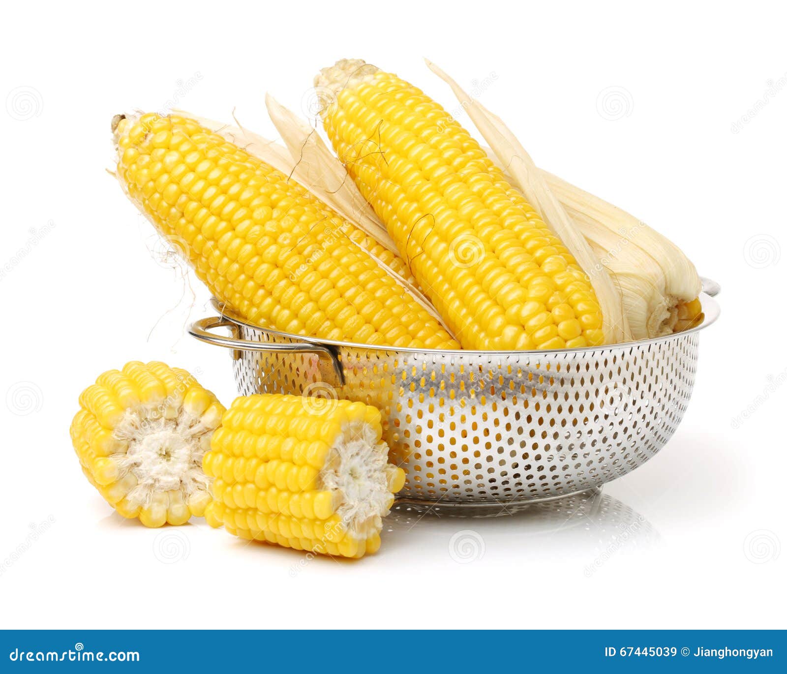 Boiled corn stock image. Image of boiled, maize, corncob - 67445039