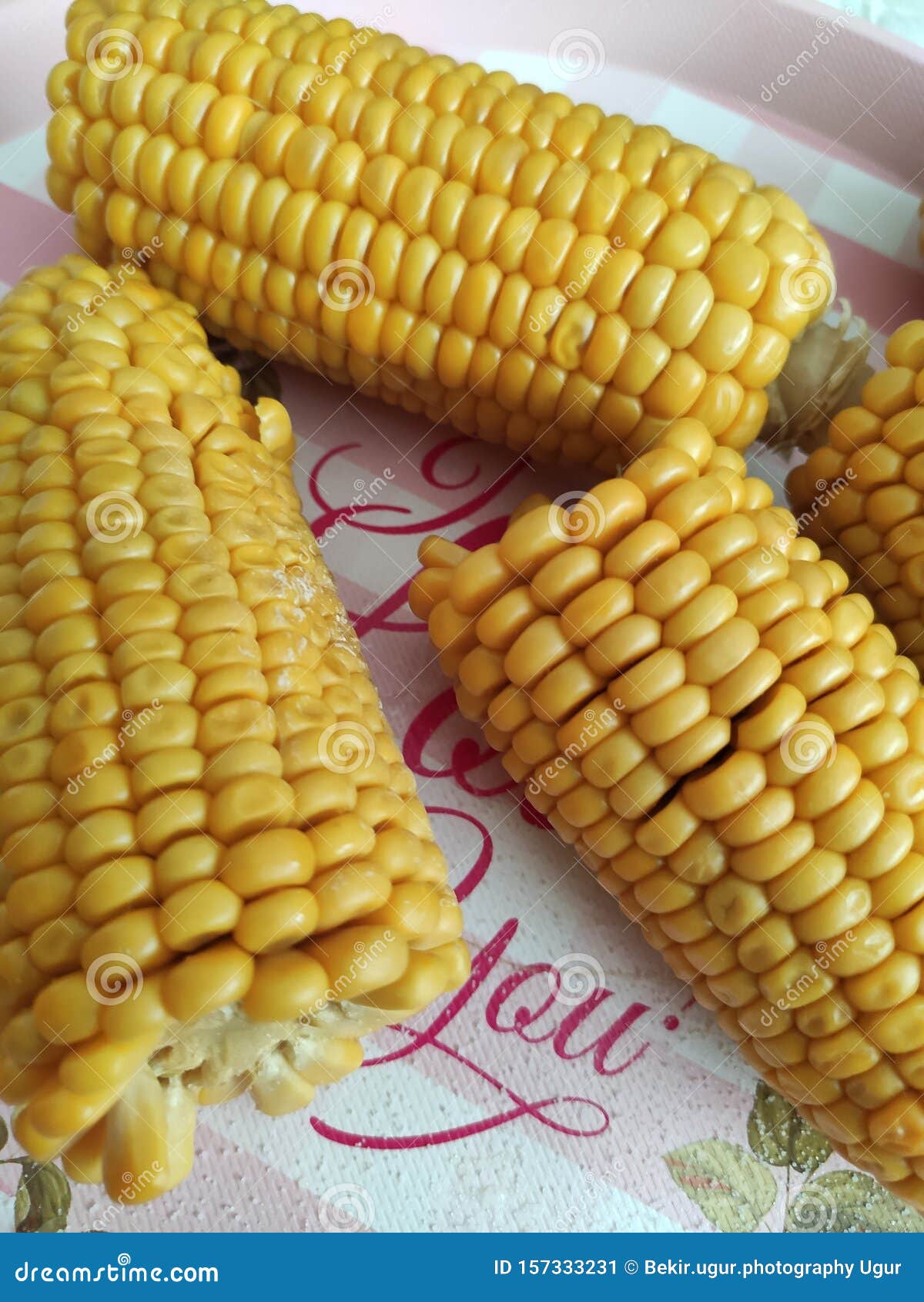 Boiled corn stock image. Image of agriculture, meal - 157333231
