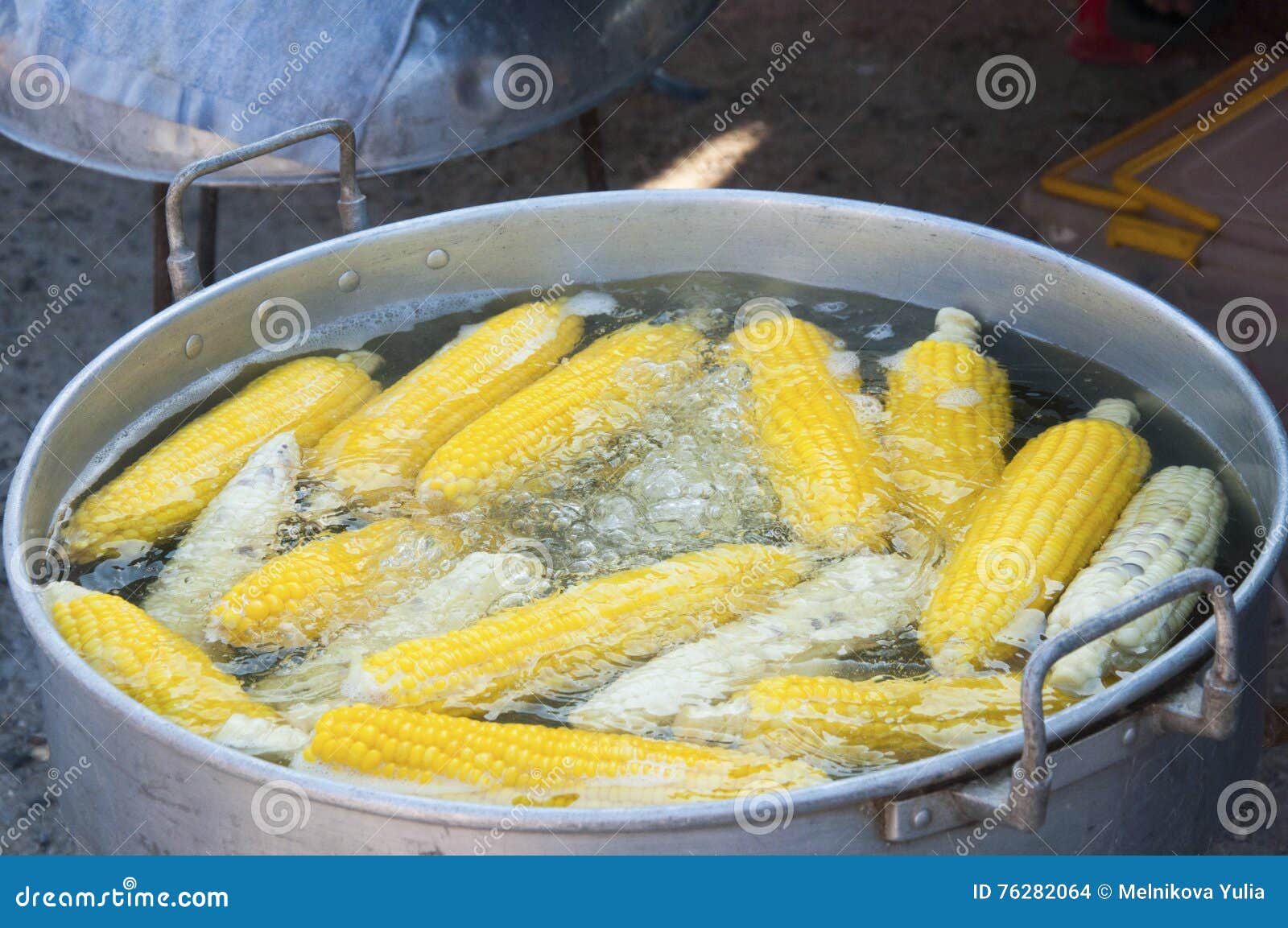 Boiled corn stock photo. Image of lunch, fried, healthy - 76282064